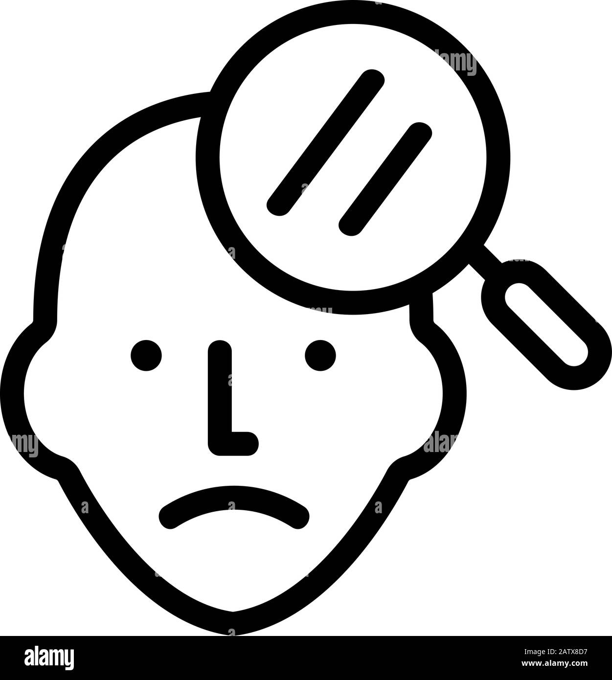 consciousness icon vector. Isolated contour symbol illustration Stock ...