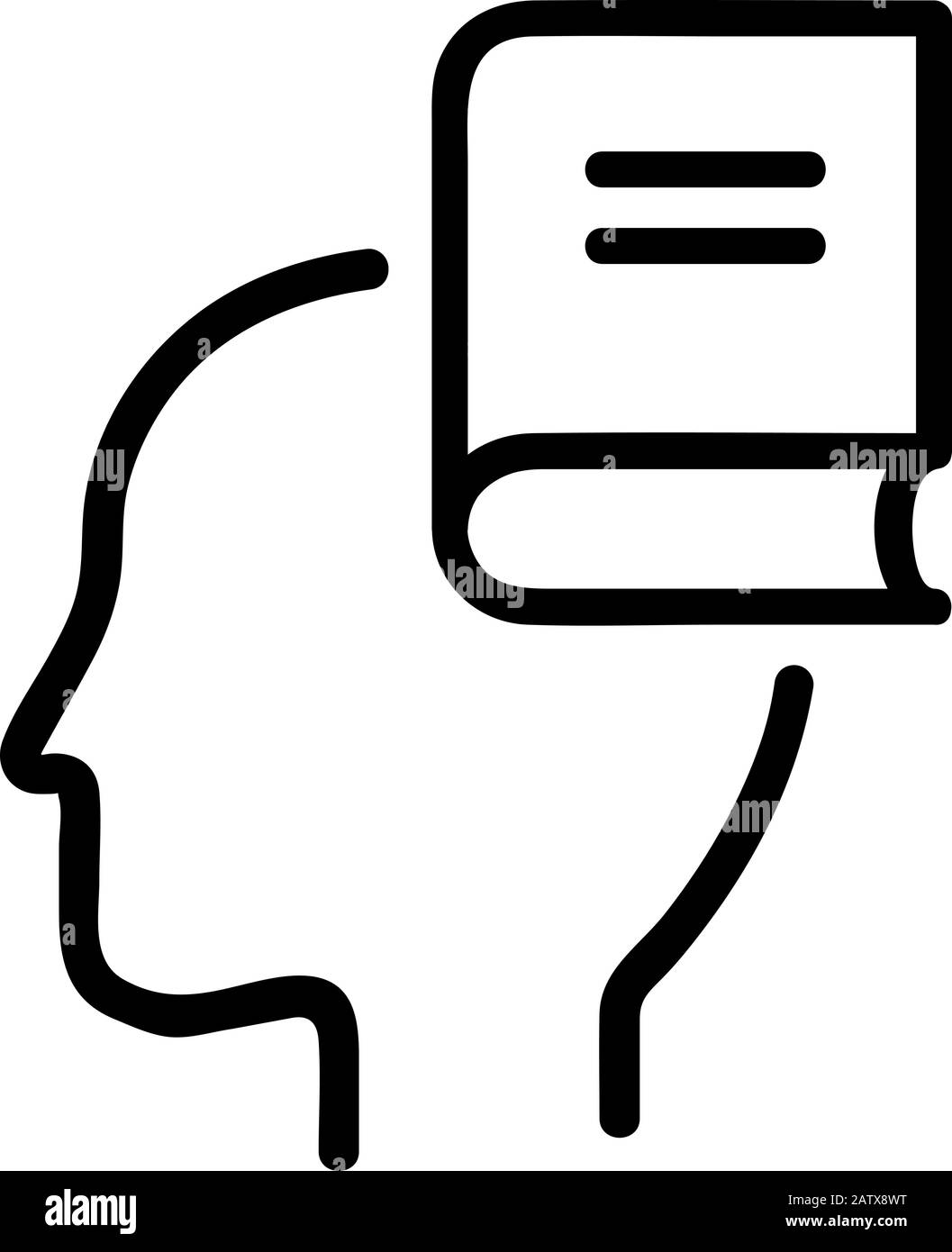 consciousness icon vector. Isolated contour symbol illustration Stock ...