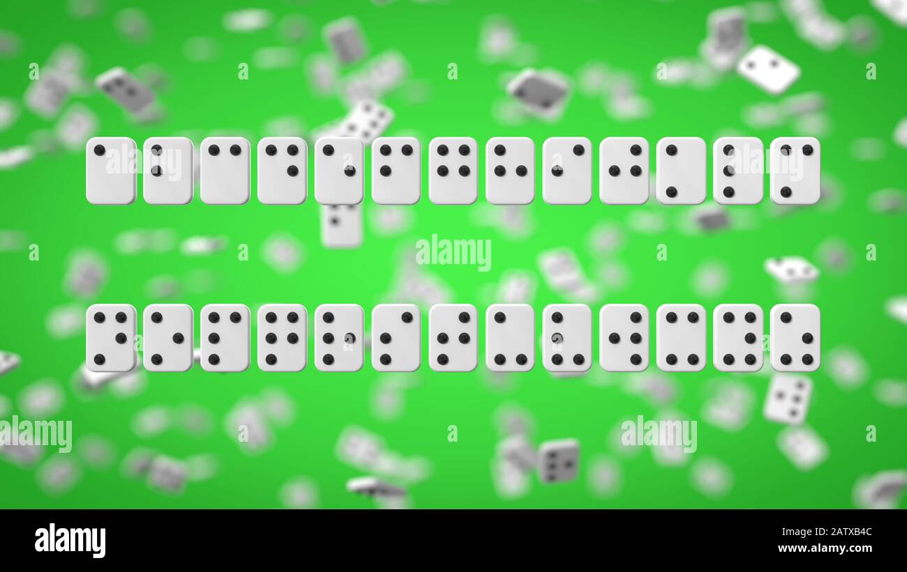 braille alphabet on green background. white letter chips with black ...
