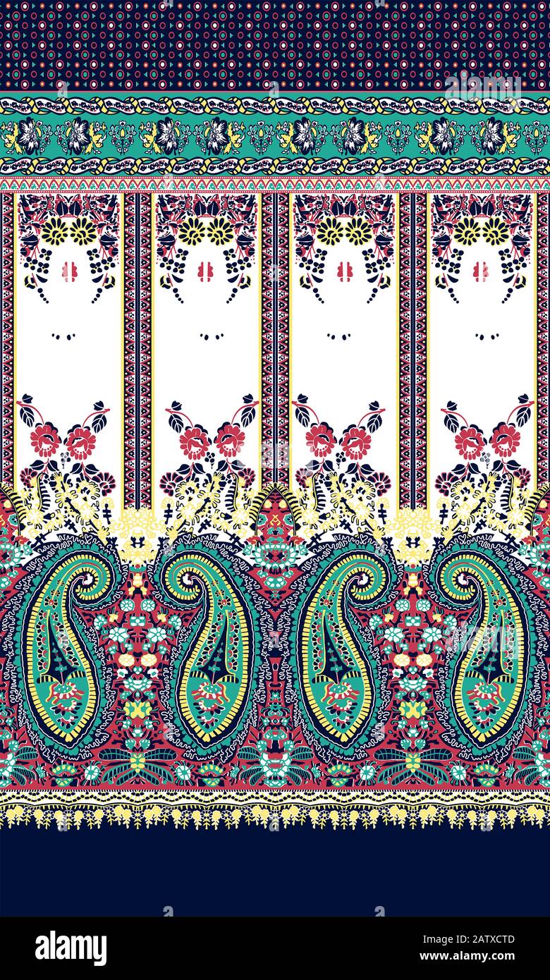 Paisley Pattern Border High Resolution Stock Photography and Images - Alamy