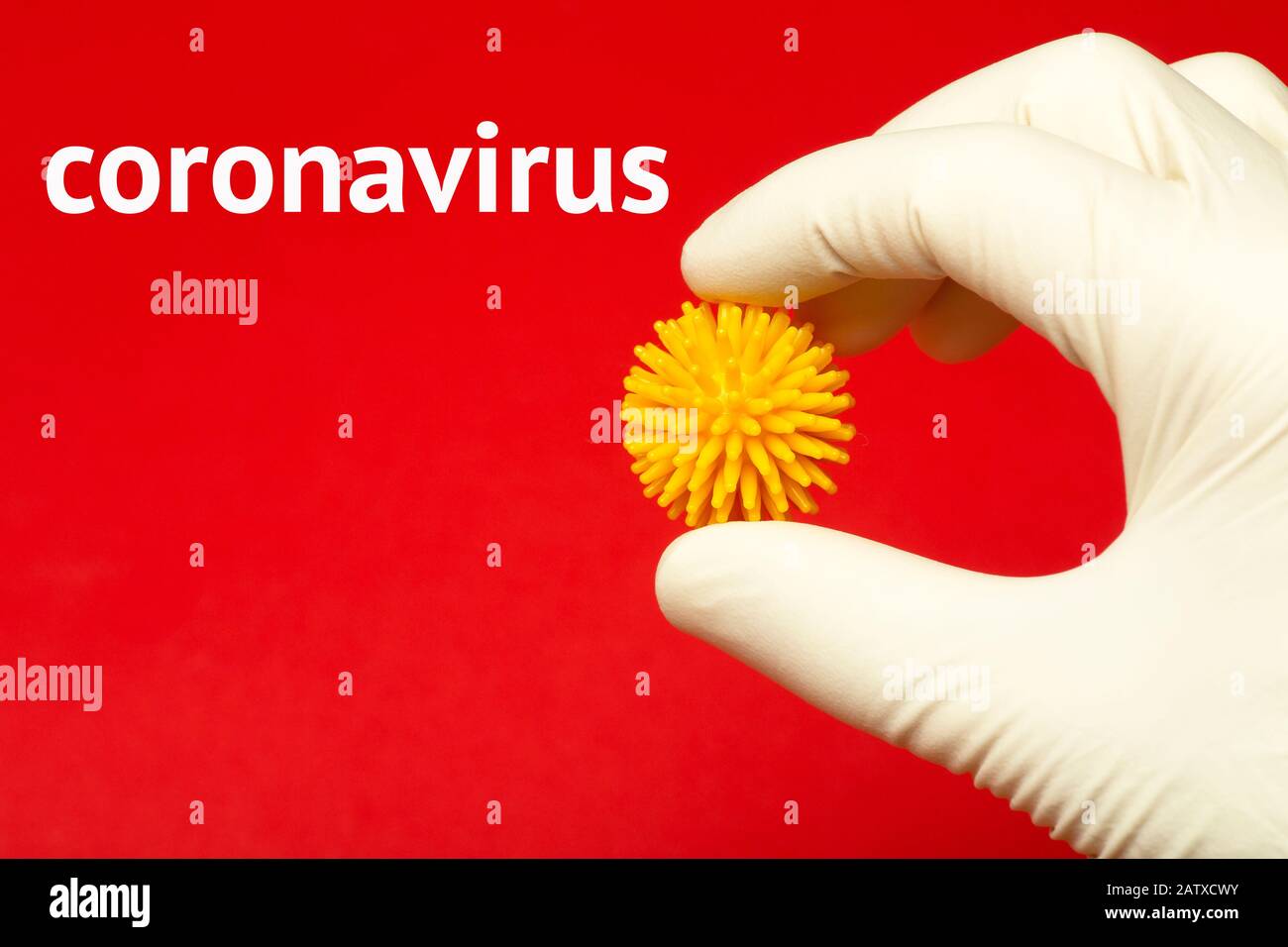 Coronavirus 2019-ncov epidemic concept. Microbiological model of a ...
