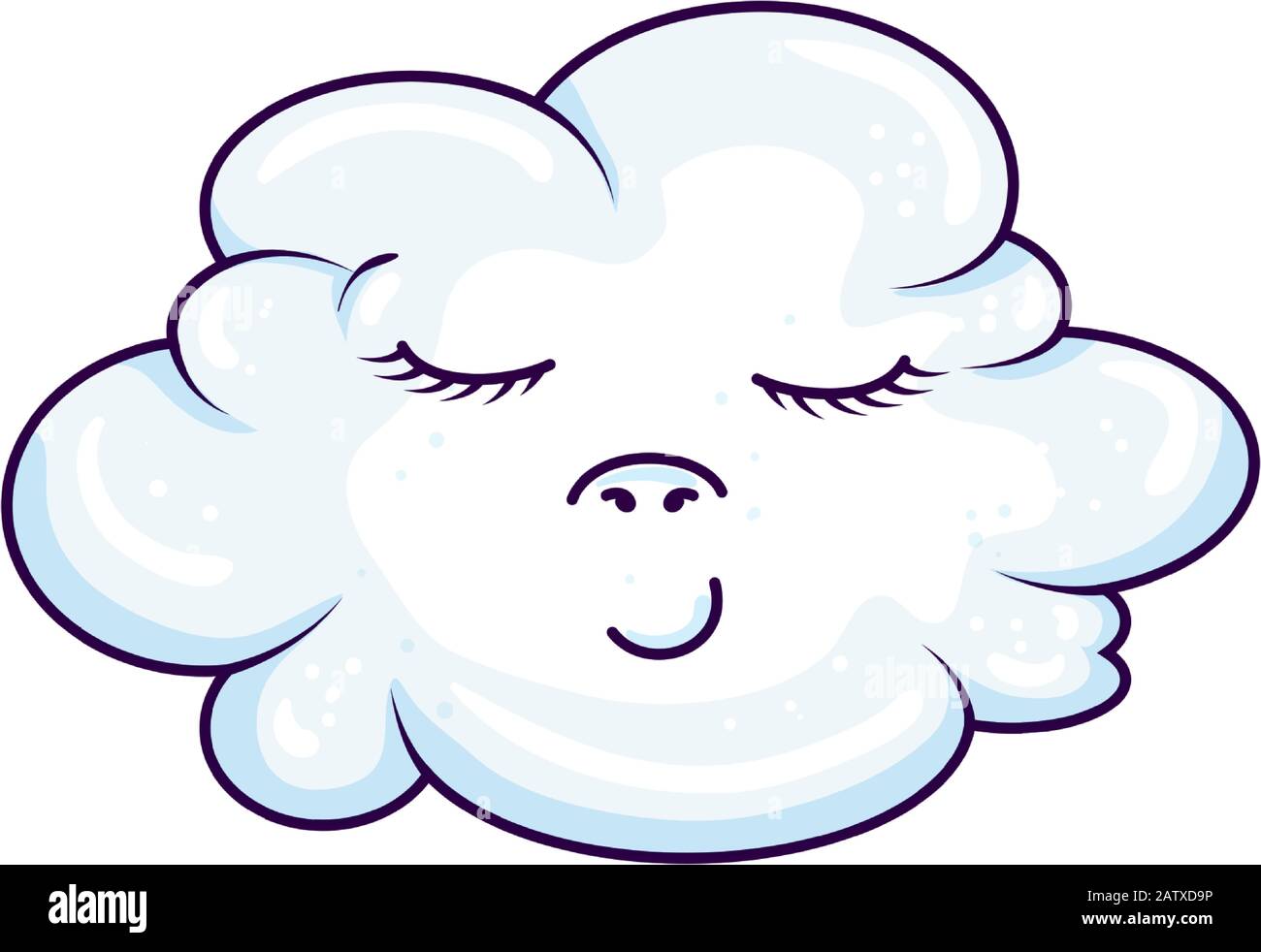 cute cloud kawaii style icon Stock Vector Image & Art - Alamy