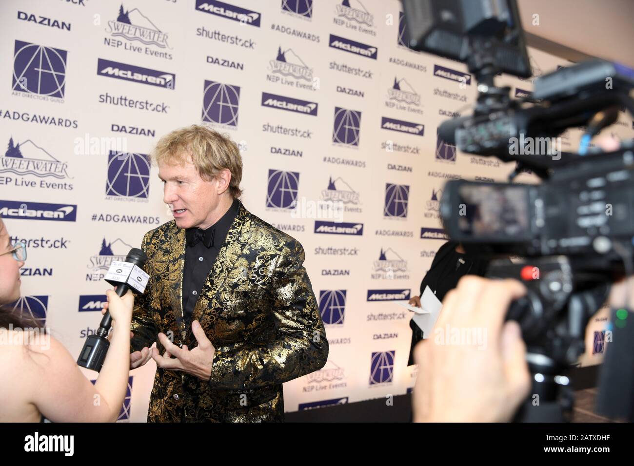 Nelson Coates, ADG President, arrives at the 24th Annual Art Directors ...