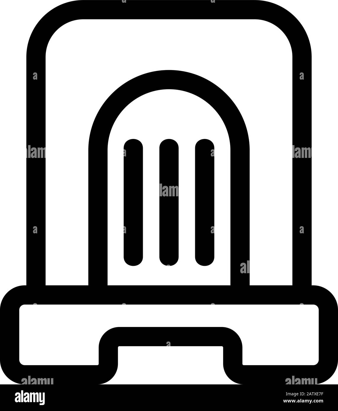 air purifier icon vector. Isolated contour symbol illustration Stock ...