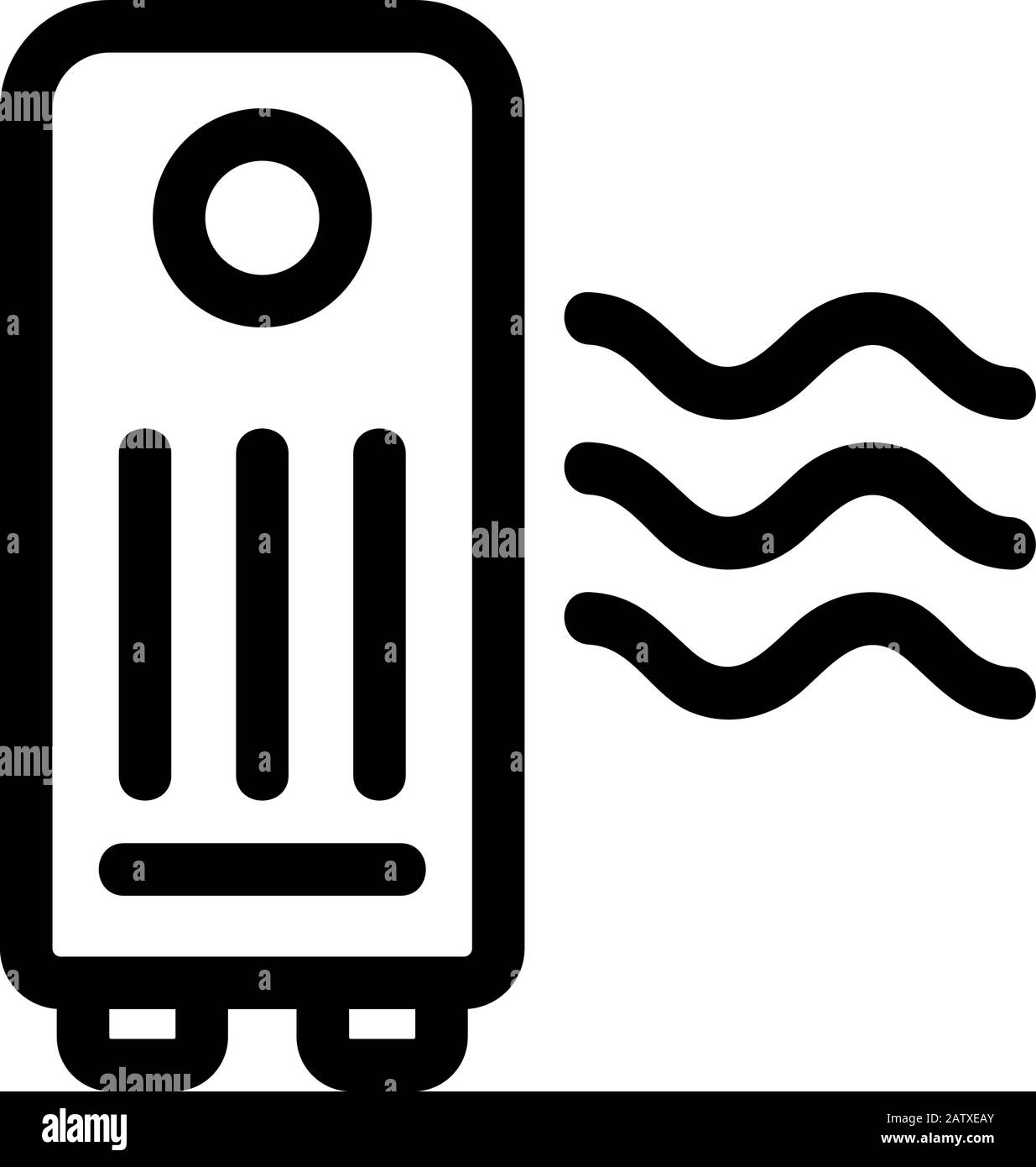 air purifier icon vector. Isolated contour symbol illustration Stock ...