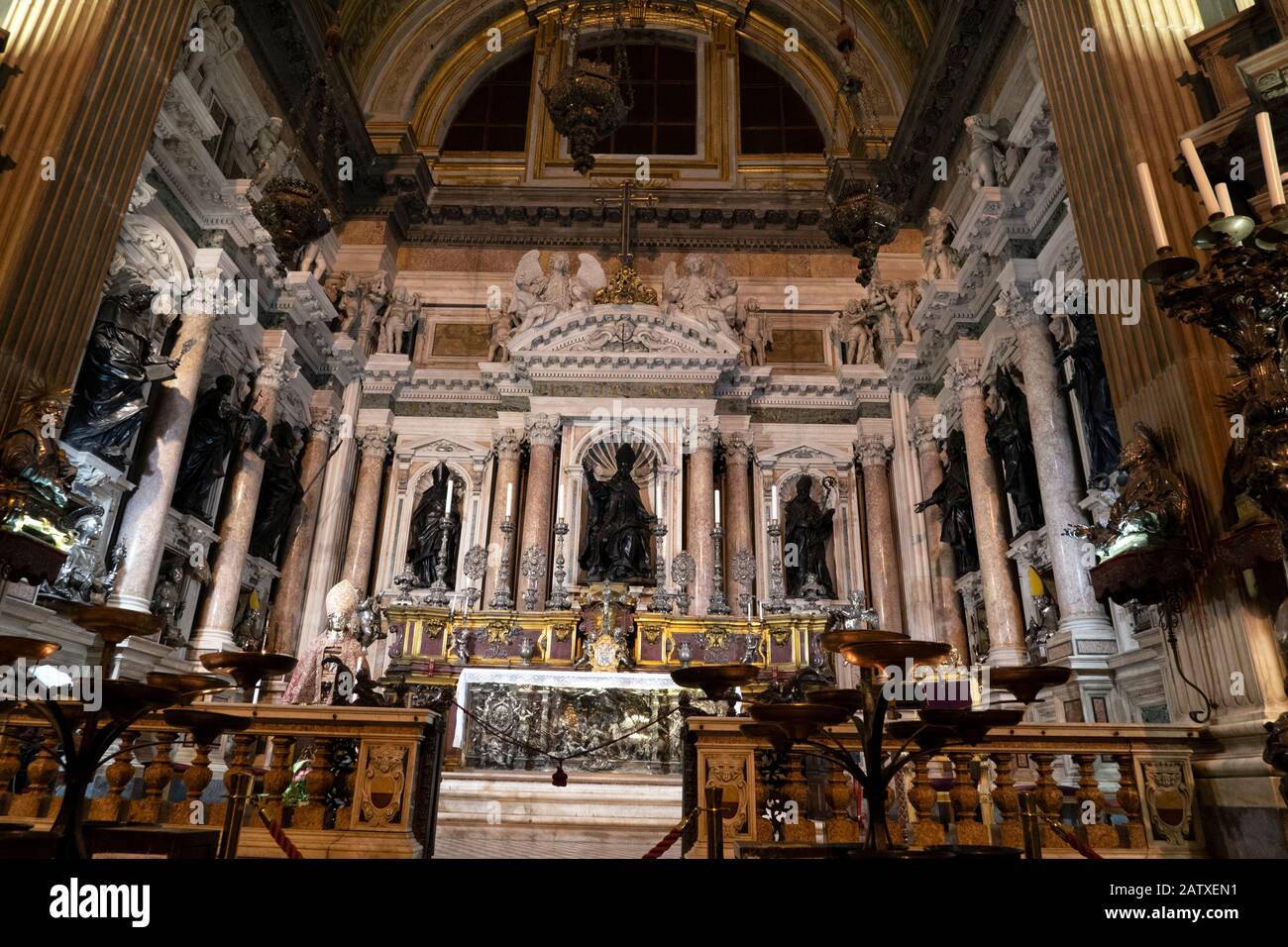 NAPLES, ITALY - FEBRUARY 1 2020 - saint ciro church in old town many ...