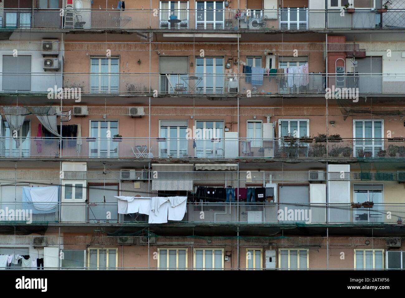 naples old town street view Stock Photo - Alamy