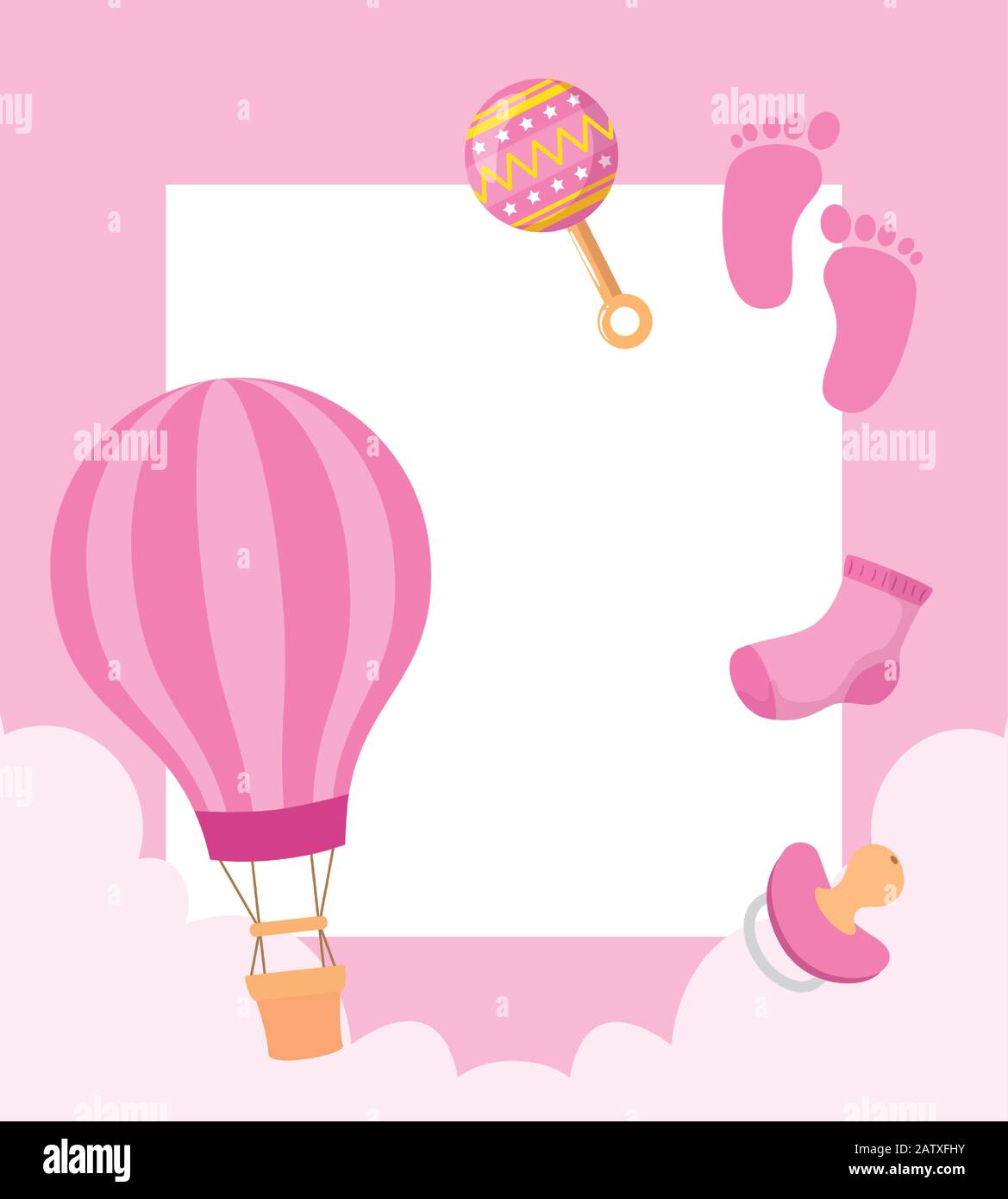 Hot air balloon baby Stock Vector Images - Alamy