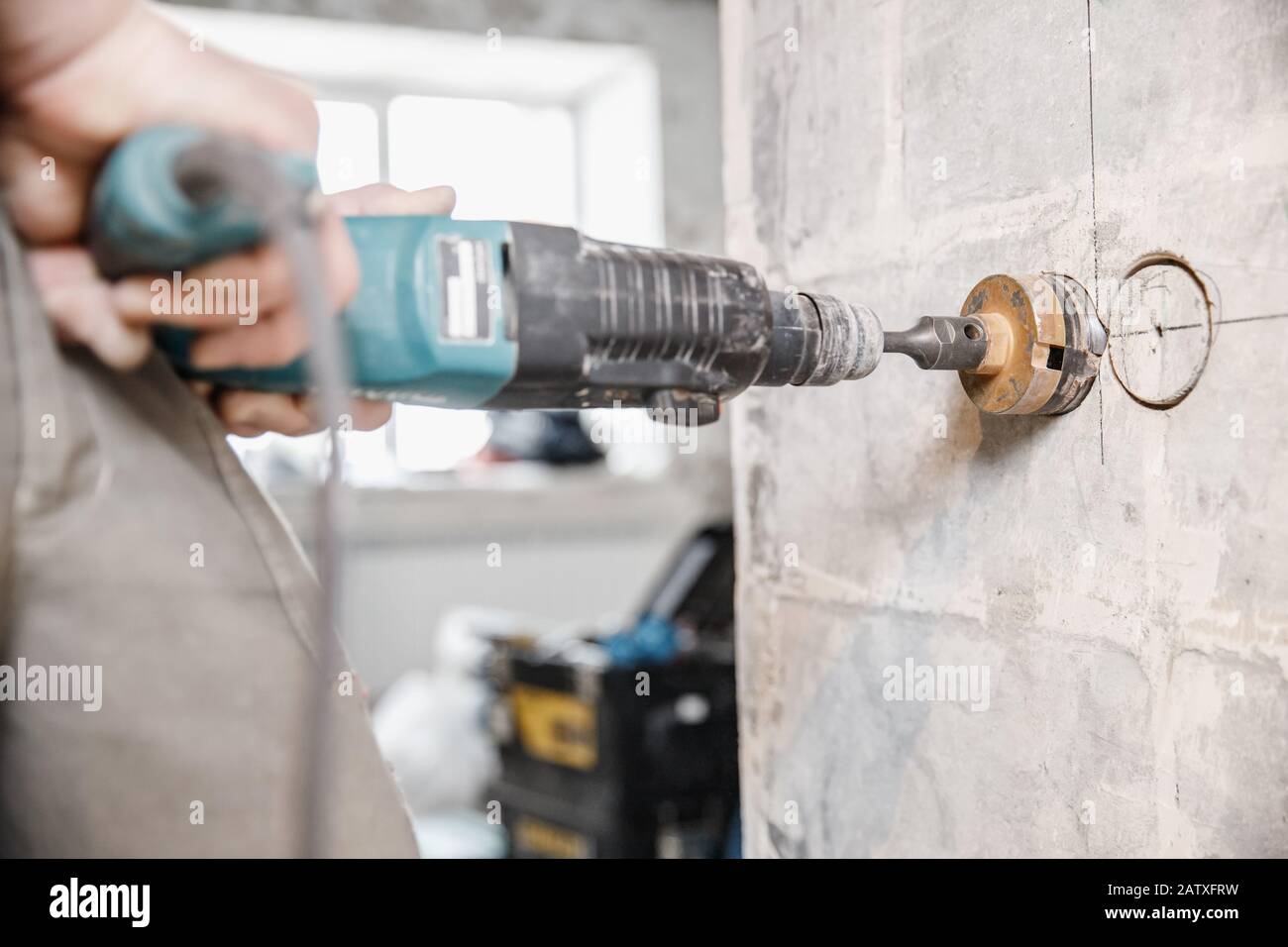 Electric chisel hammer hi-res stock photography and images - Alamy