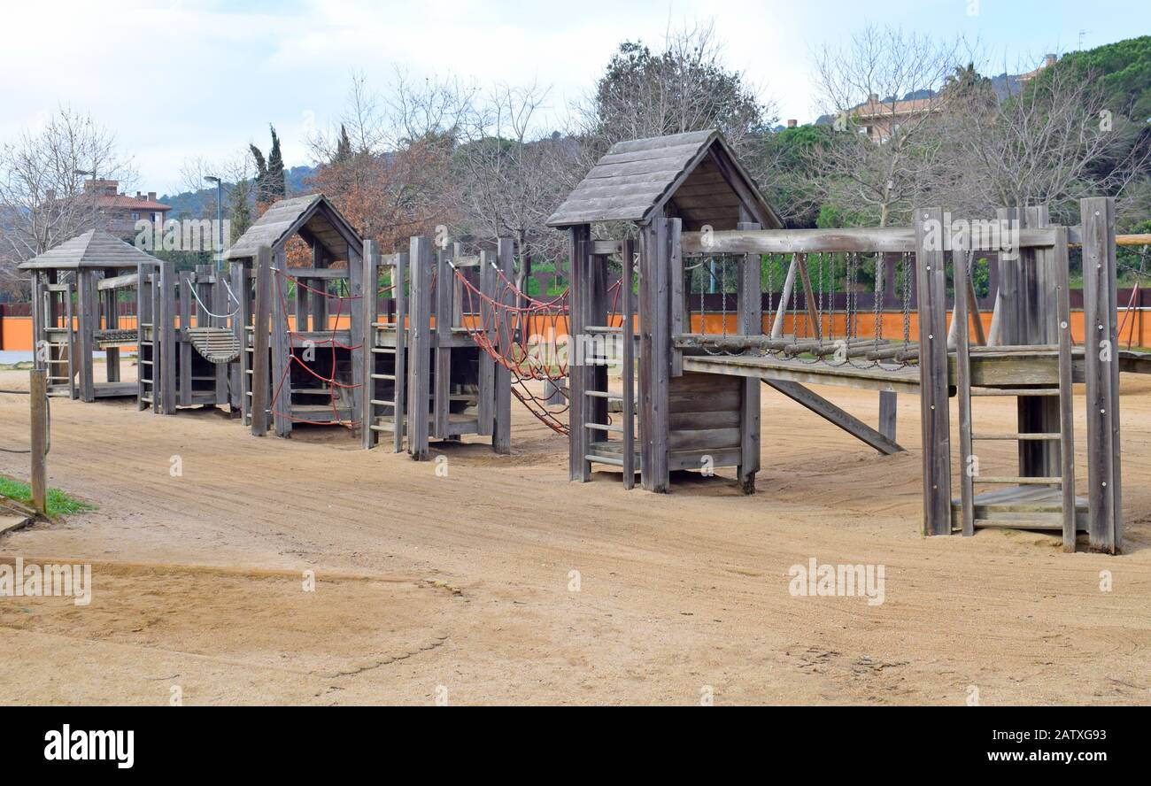 Francesc Macia Park in Malgrat de Mar Barcelona Spain Stock Photo - Alamy