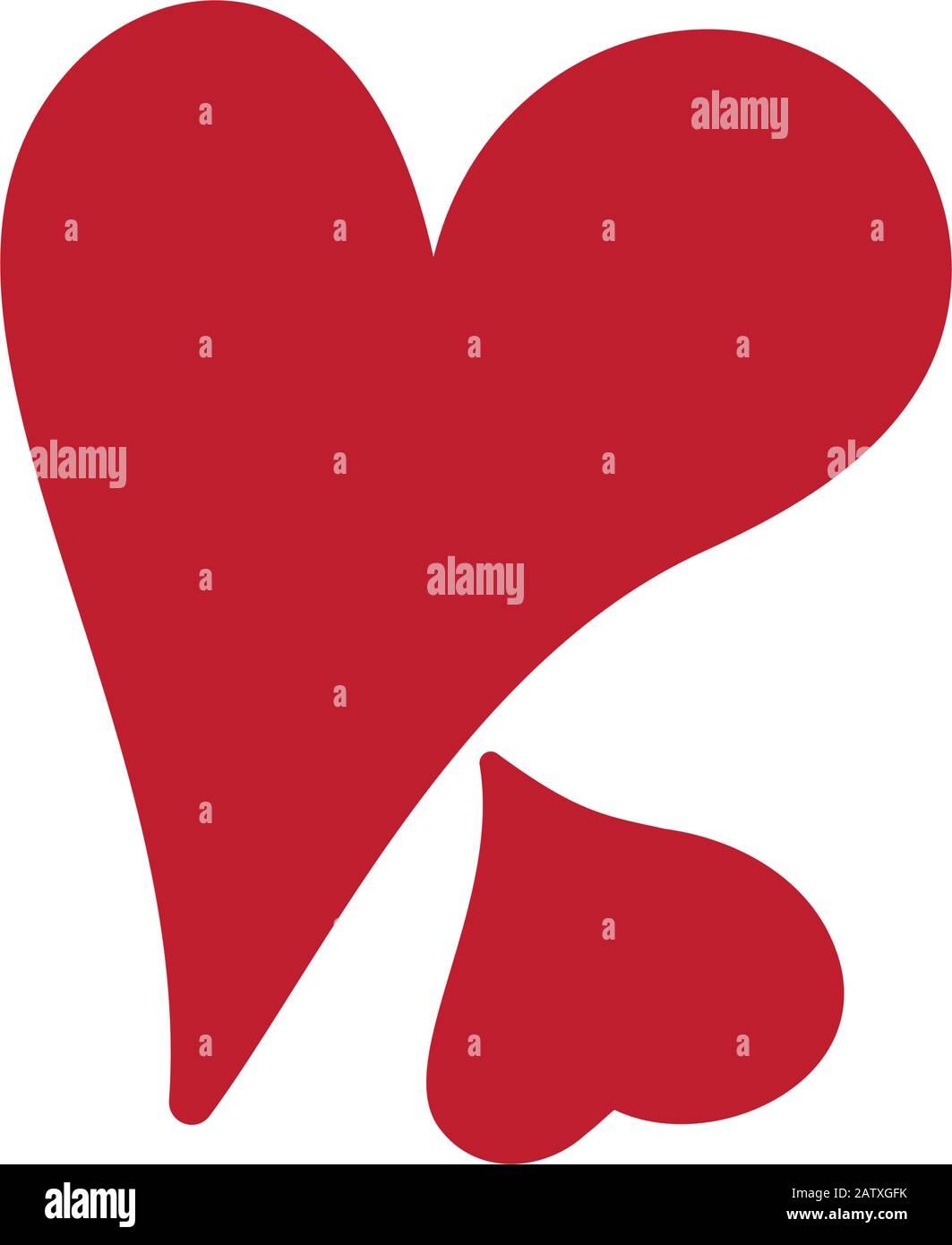 Vector Vintage Cute letter K. Calligraphy element logo Valentine Hand ...