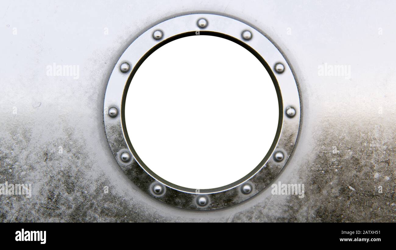 Round metal frame isolated on the white Stock Photo - Alamy
