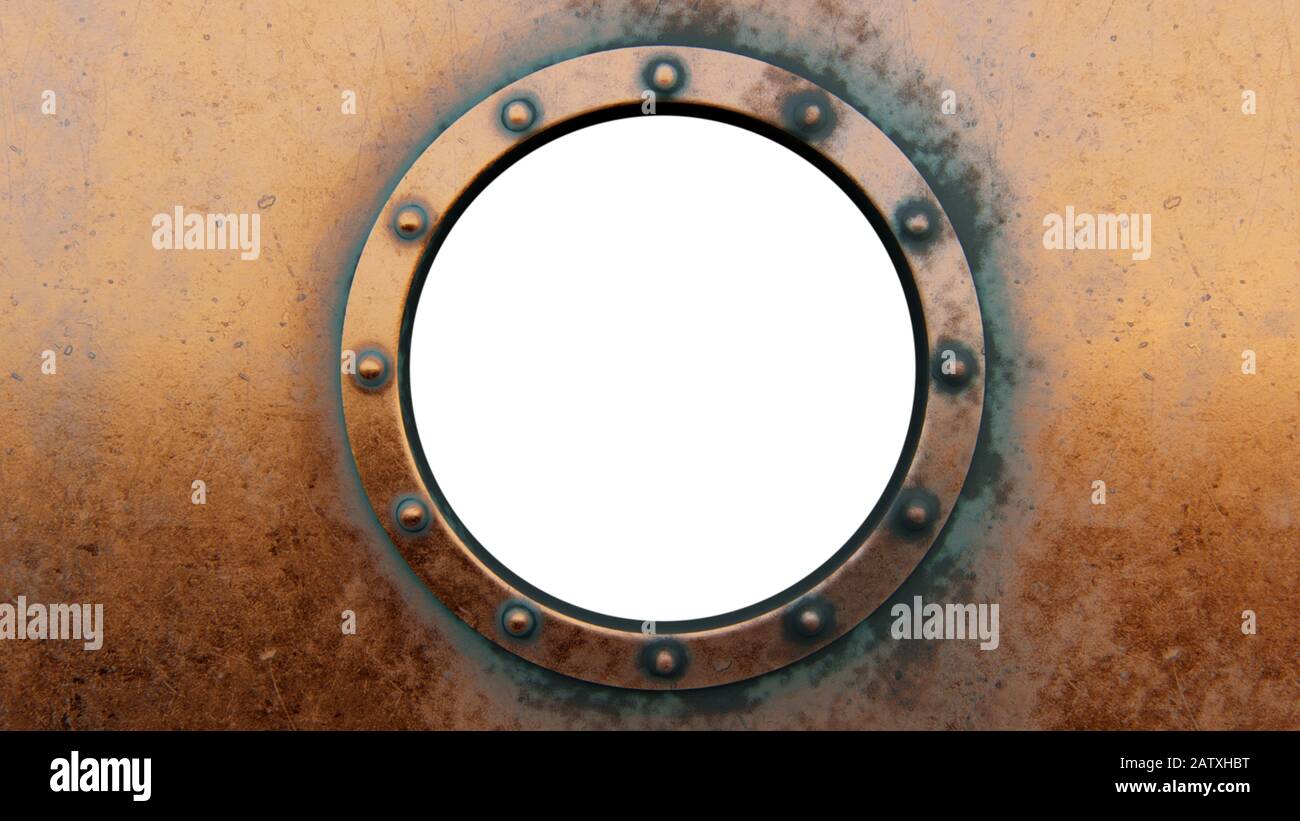 Round metal frame isolated on the white Stock Photo - Alamy