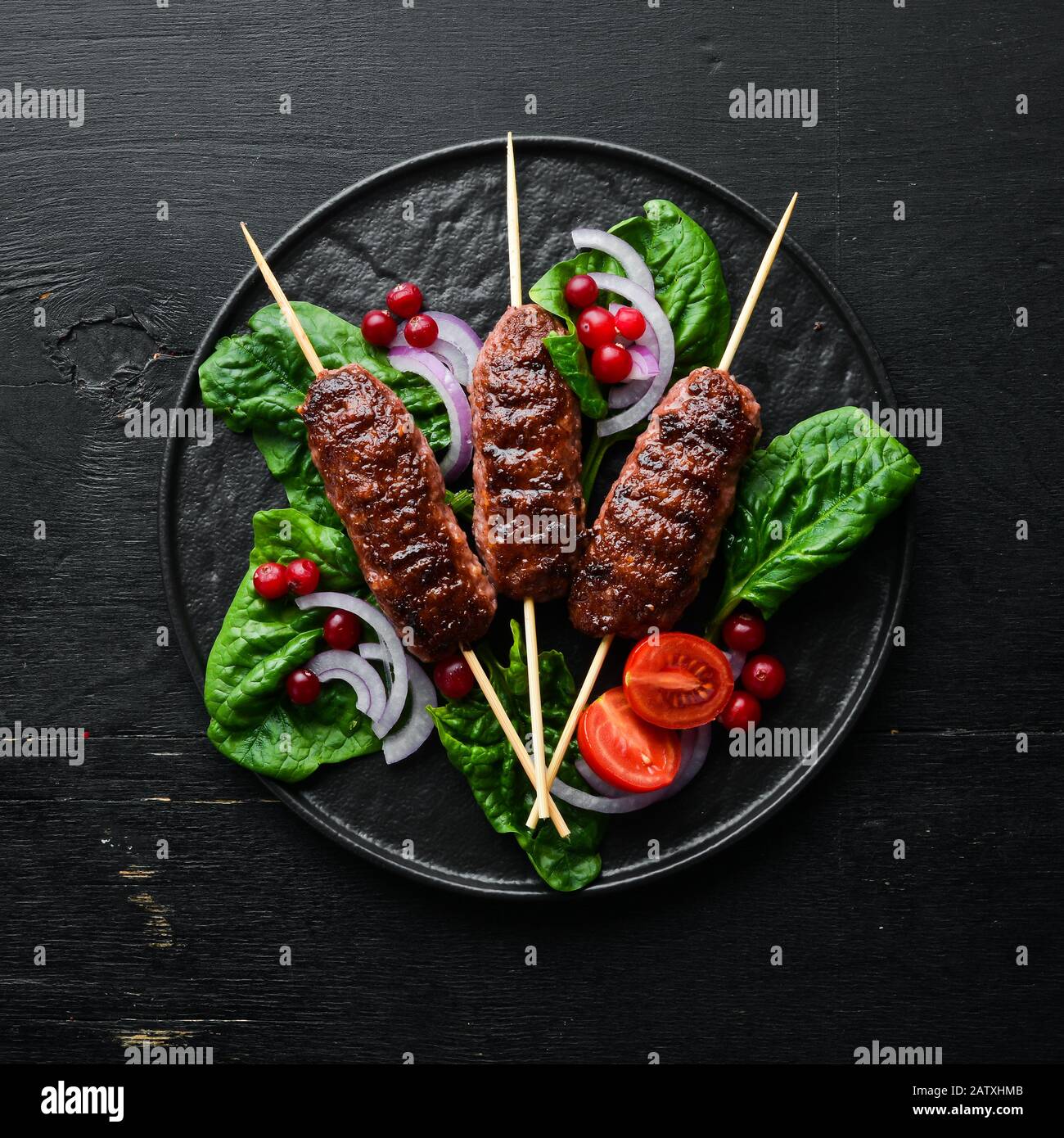 Kebab. Traditional middle eastern, arabic or mediterranean meat kebab ...