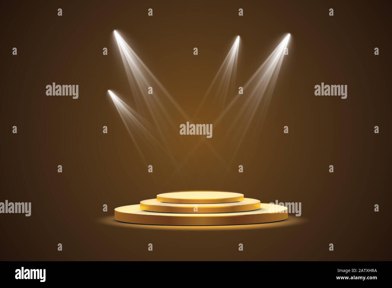 Collection of stage lighting, catwalk or platform, transparent effects ...