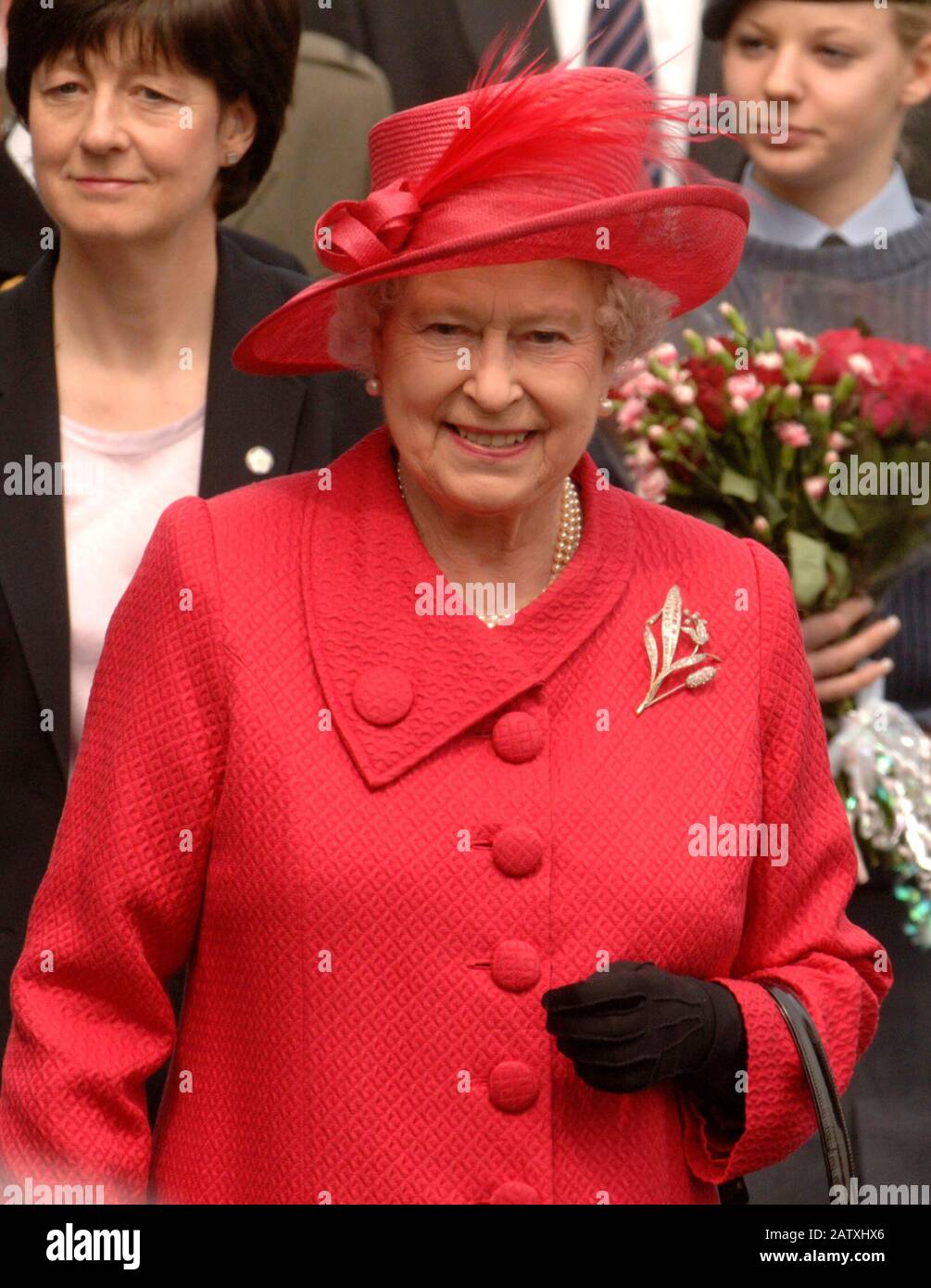 Her Majesty the Queen celebrating her 80th birthday on a walkabout in ...