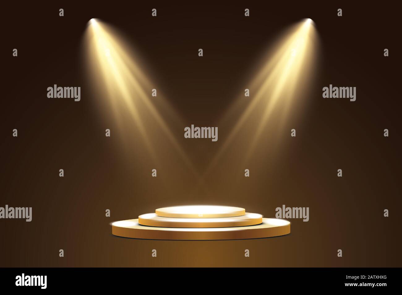 Collection of stage lighting, catwalk or platform, transparent effects ...