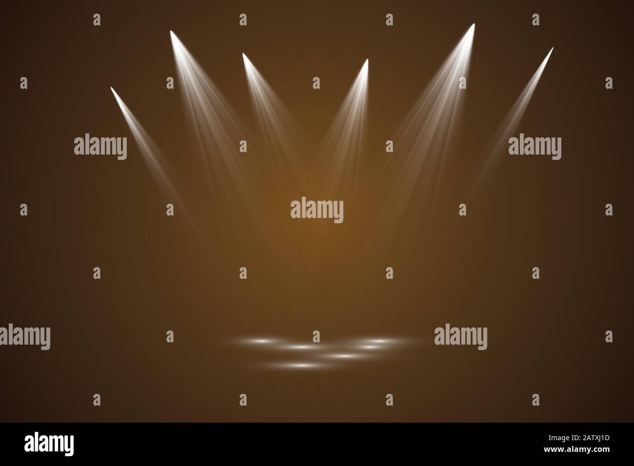 Collection of stage lighting, catwalk or platform, transparent effects ...