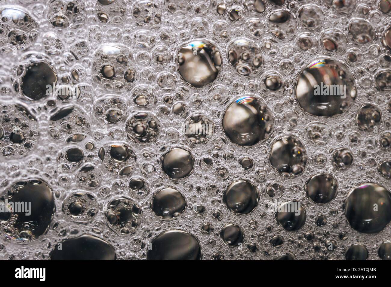 Macro shot of a soap bubbles Stock Photo - Alamy