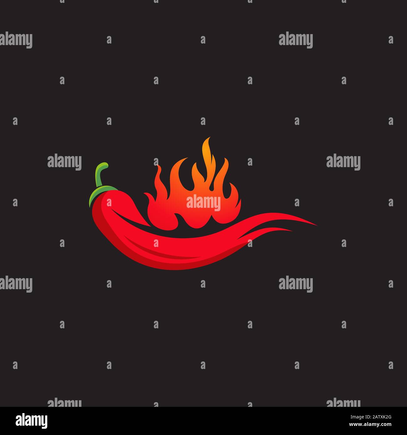 Red hot natural chili icon Template vector Illustration Stock Vector ...