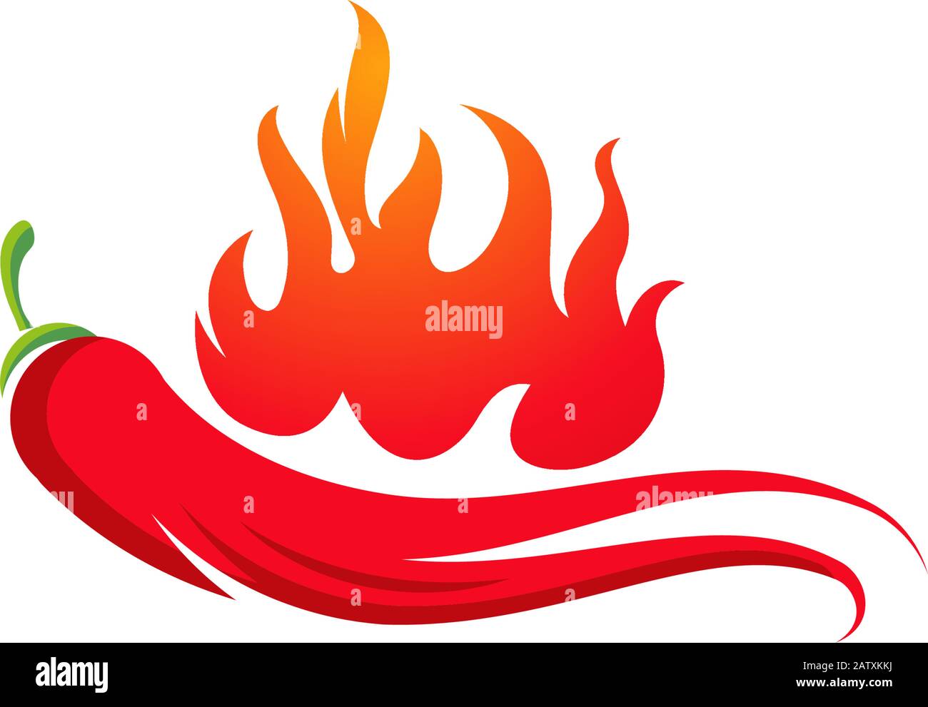 Red hot natural chili icon Template vector Illustration Stock Vector ...