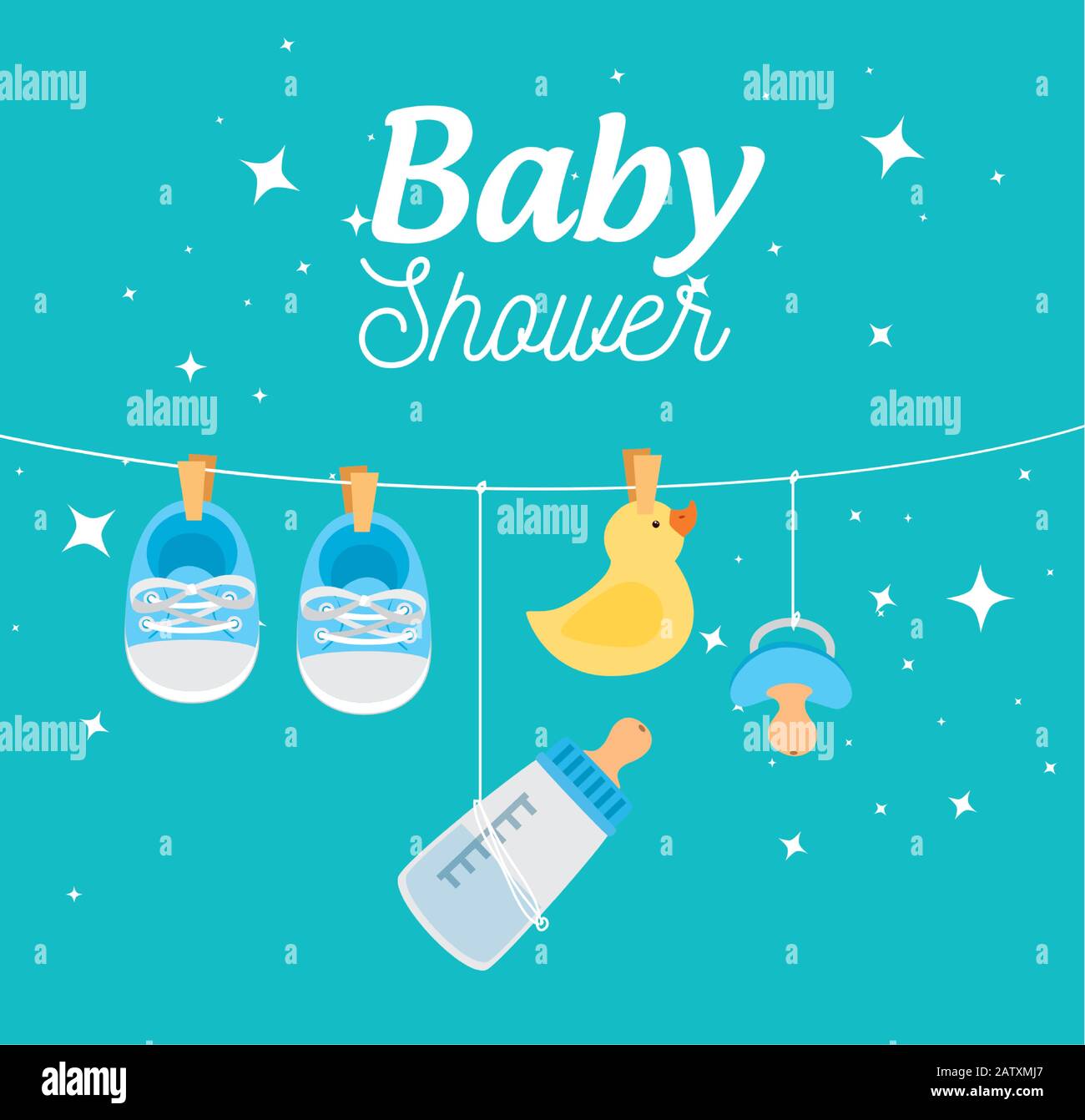 Hanging stars baby Stock Vector Images - Alamy