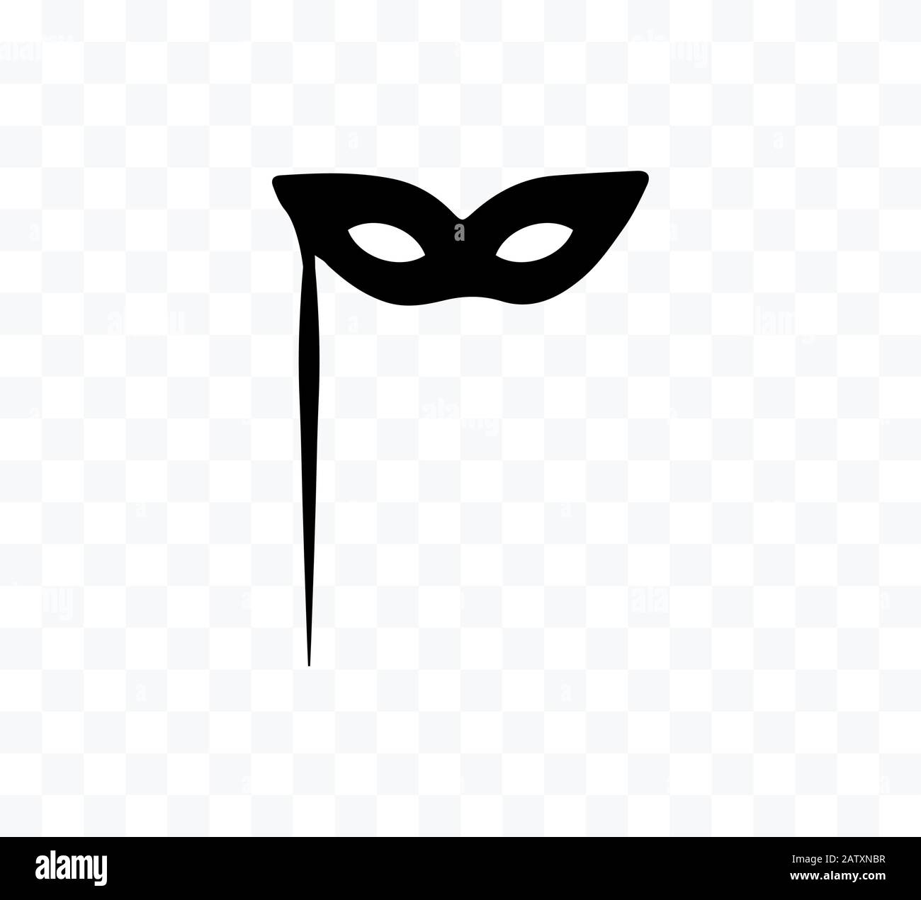 Masquerade Mask icon. Vector illustration, flat design Stock Vector ...
