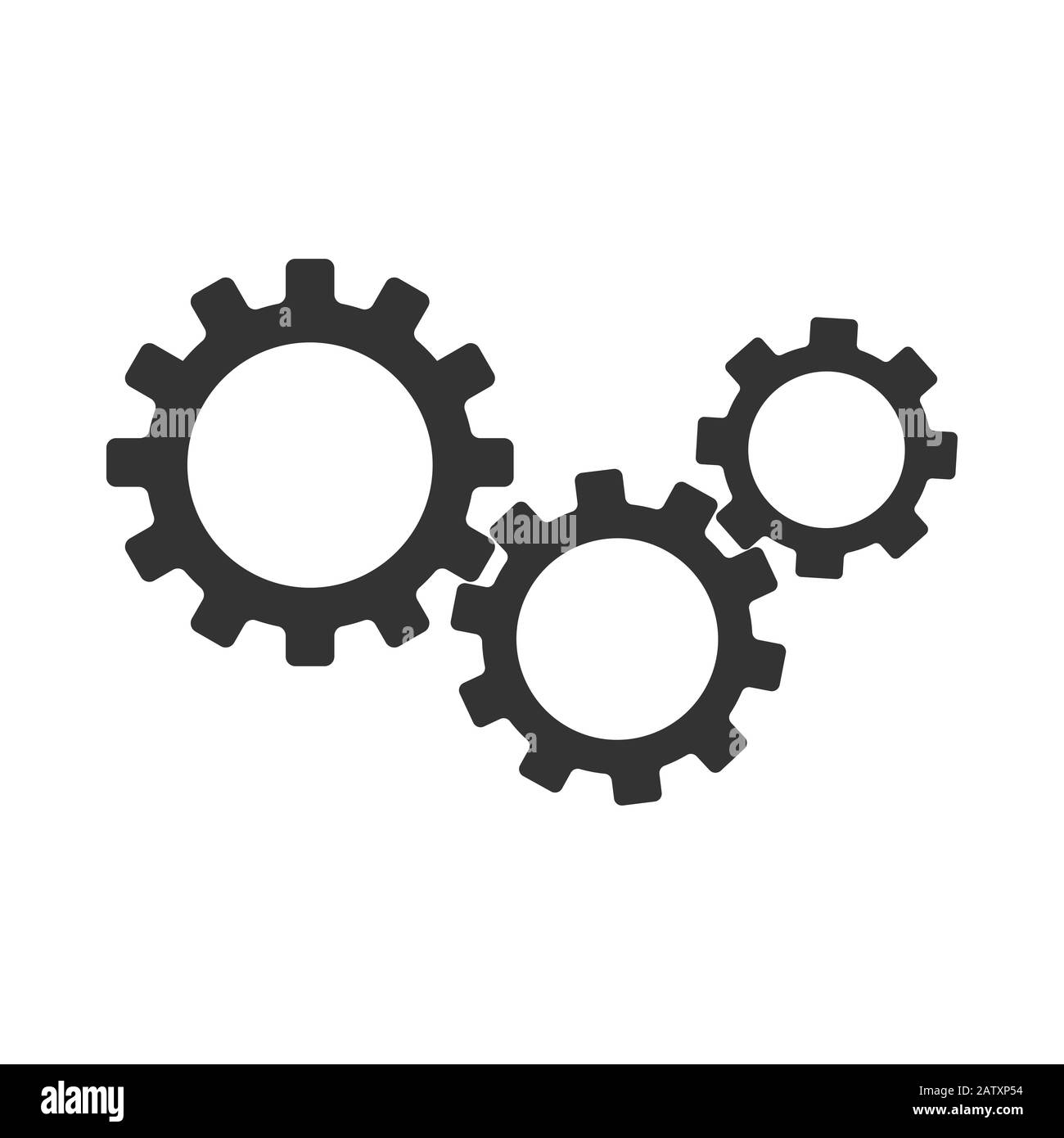 Gear vector icon. Cog wheel sign isolated Stock Vector Image & Art - Alamy