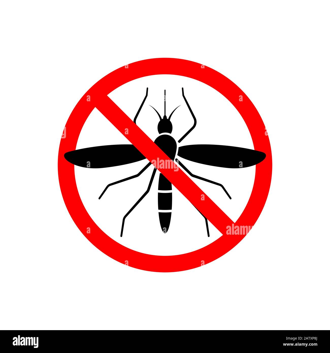 mosquito stop sign icon isolated vector illustration Stock Vector Image ...