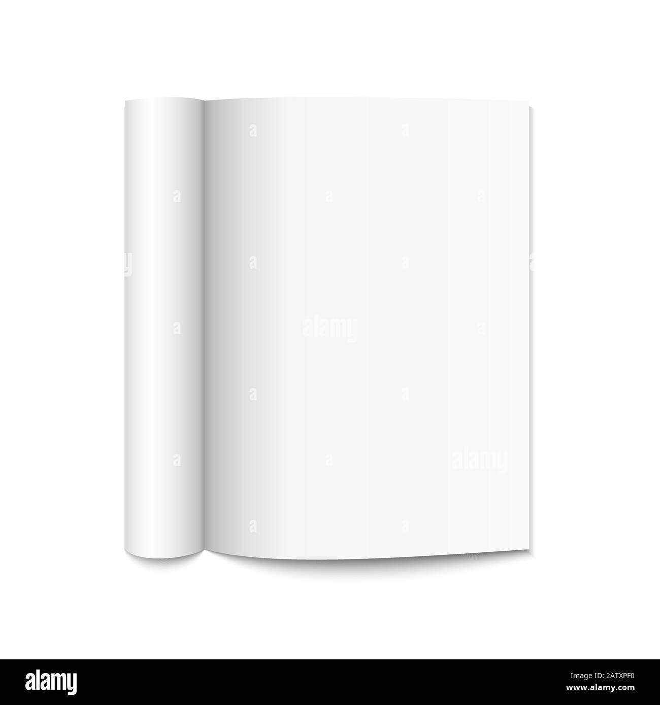 Realistic paper pages mockup Cut Out Stock Images & Pictures - Alamy