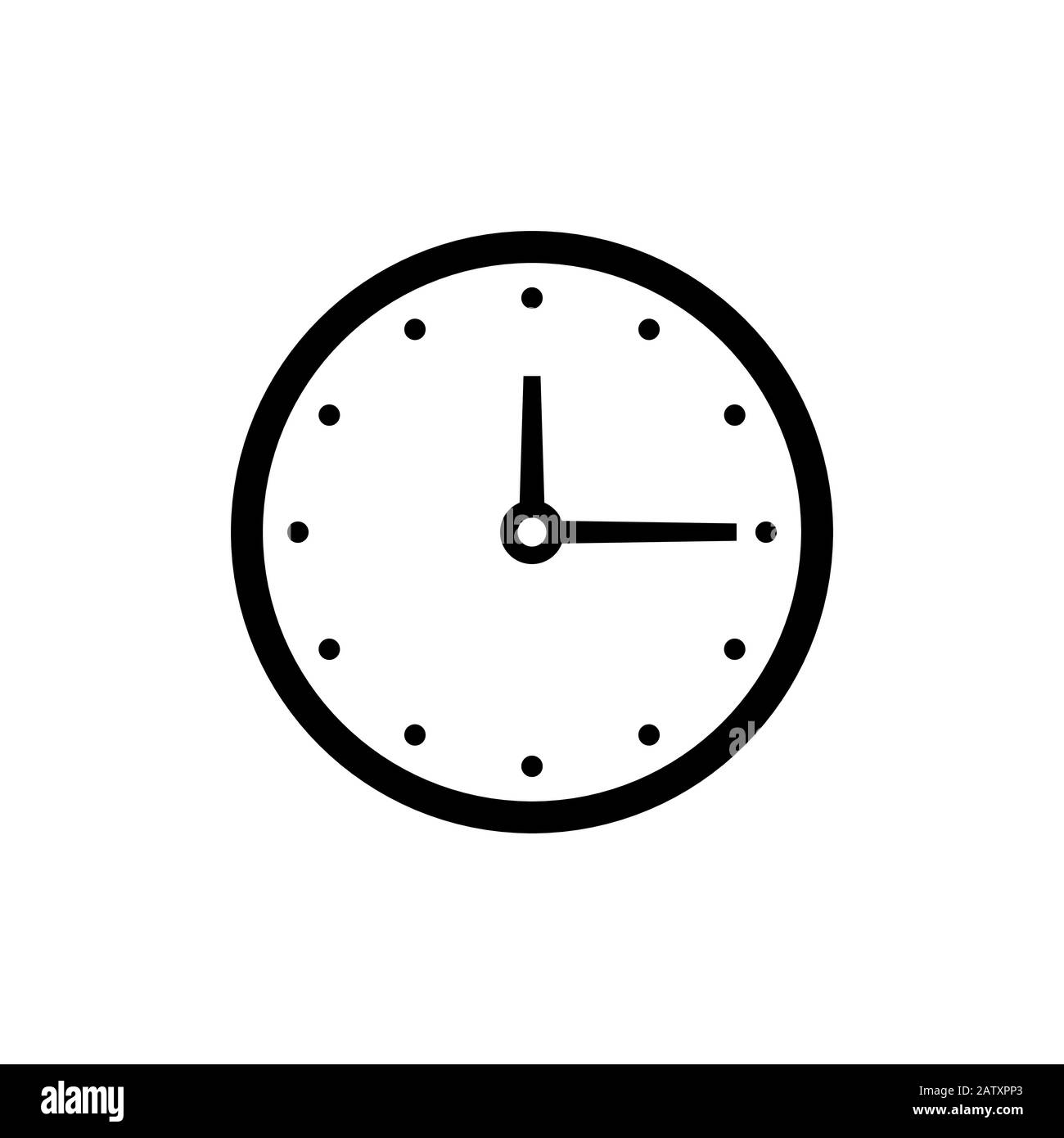 wall office clock icon isolated Stock Vector Image & Art - Alamy