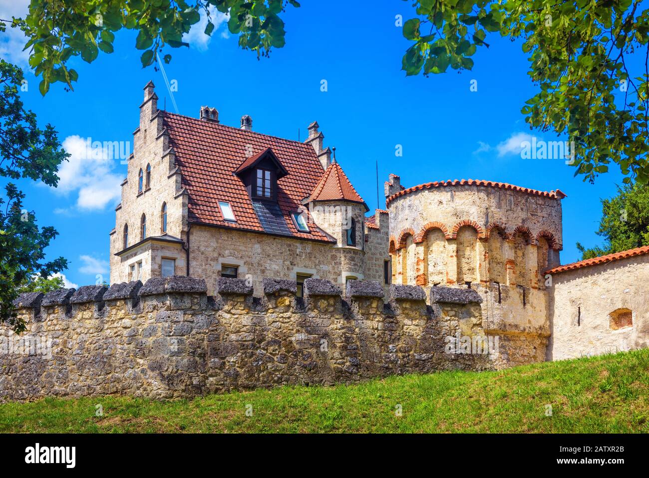 Old german red tile roof hi-res stock photography and images - Alamy