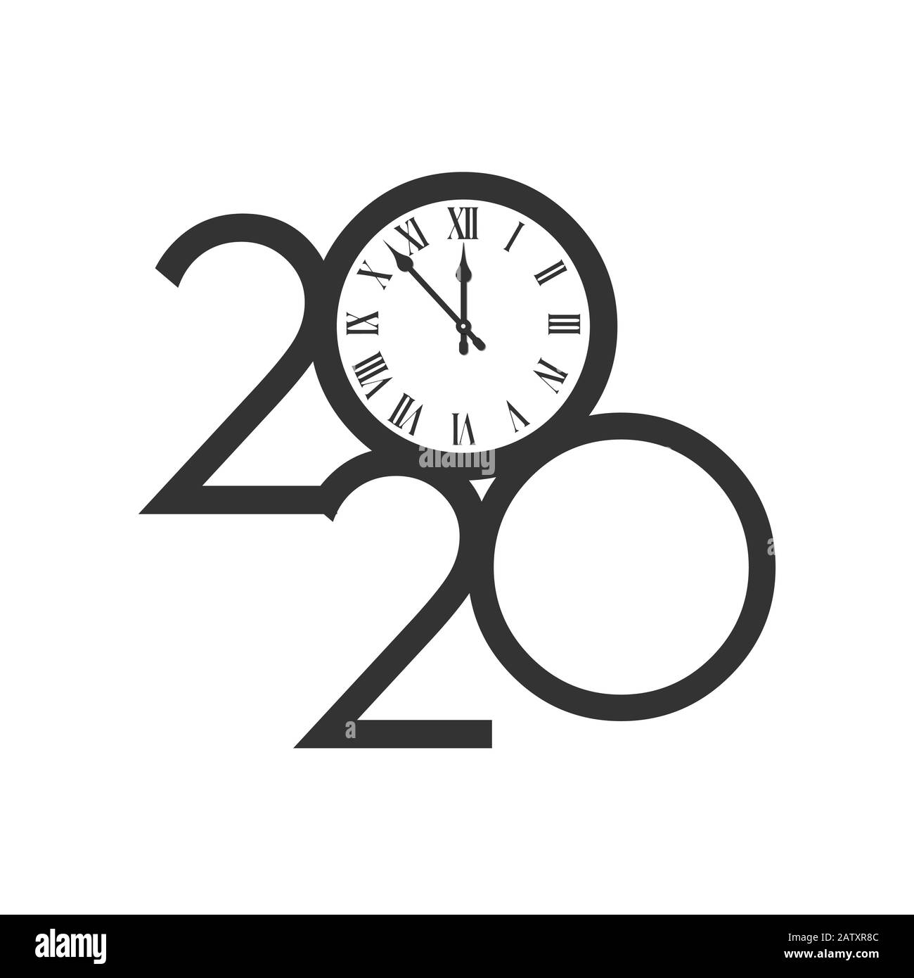 2020 new year white Black and White Stock Photos & Images - Alamy