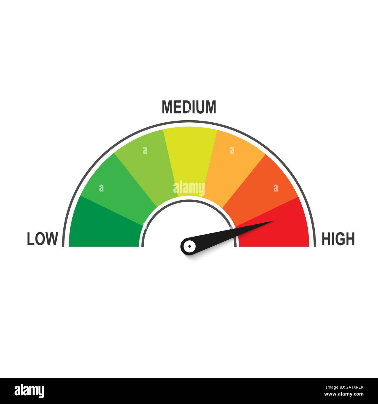 High risk meter, vector illustration Stock Vector Image & Art - Alamy