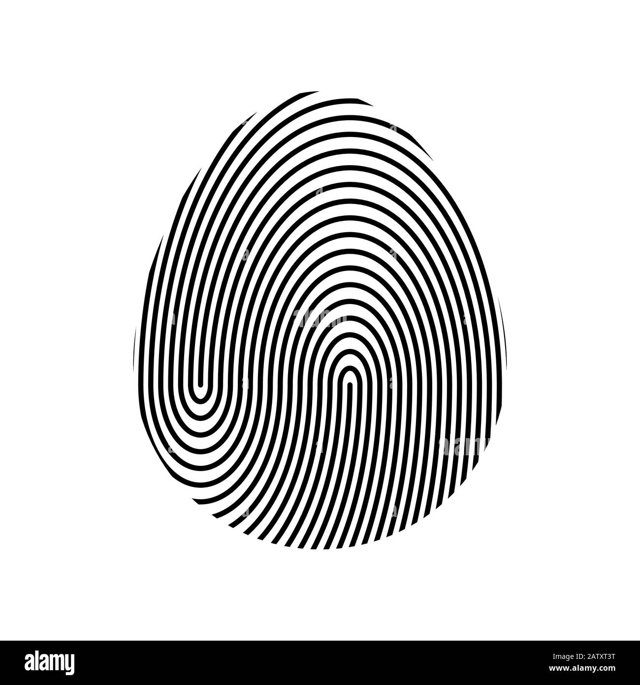 Fingerprint vector illustration. ID app icon Stock Vector Image & Art ...