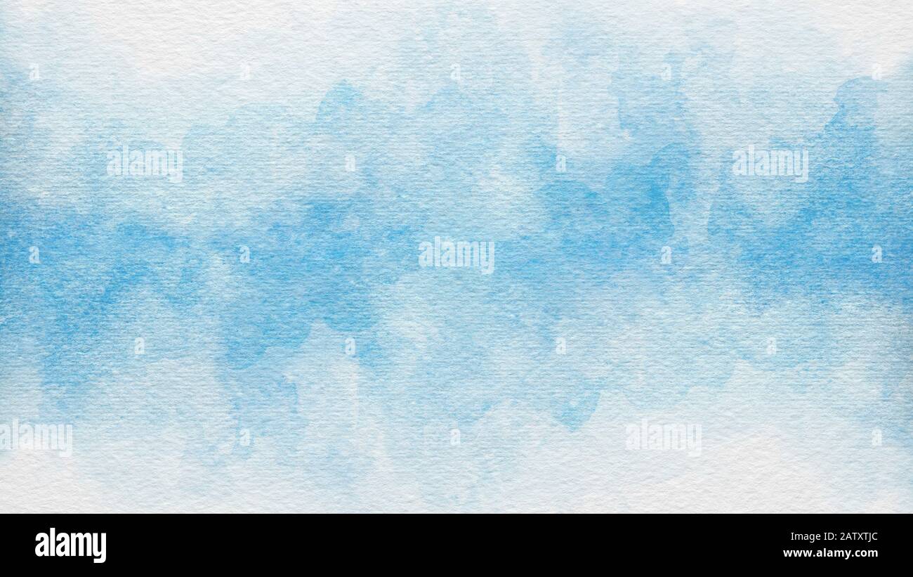 Blue azure turquoise abstract watercolor background for textures ...