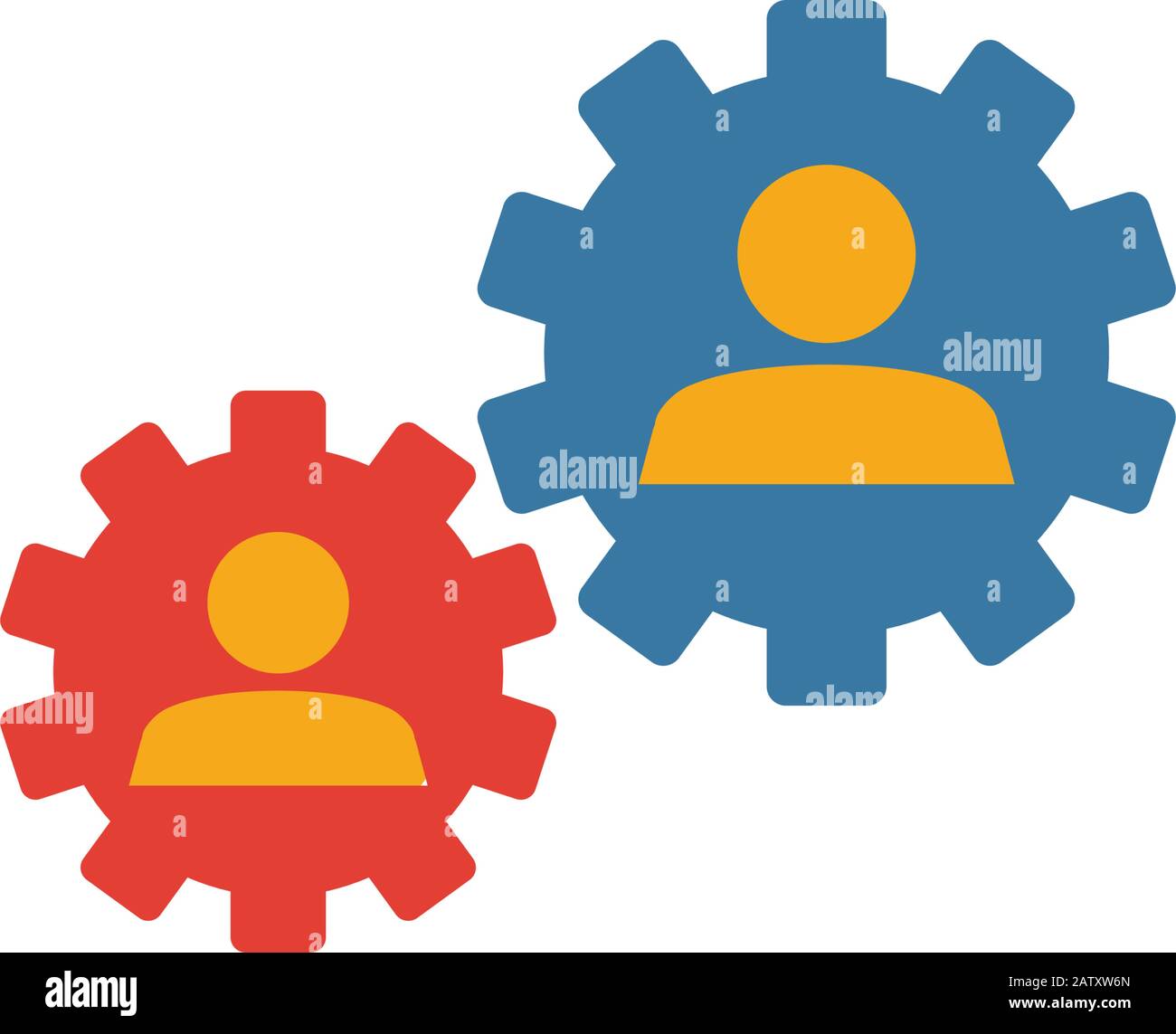 Collaboration icon. Simple element from soft skills icons collection ...