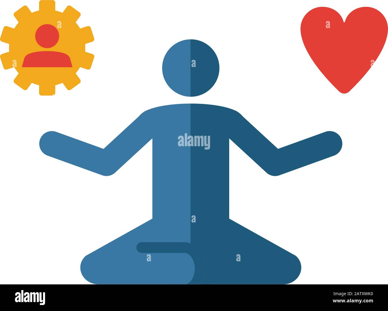 Stress Management icon. Simple element from soft skills icons ...