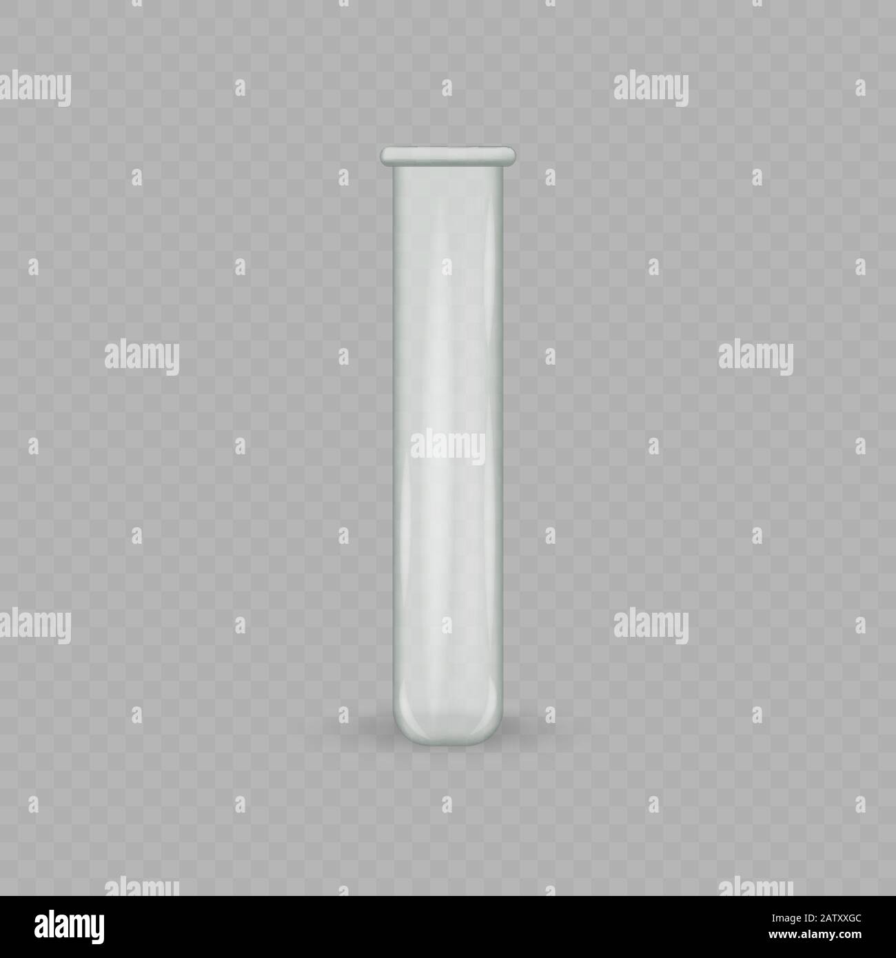 3d realistic laboratory glass test tube Stock Vector Image & Art - Alamy