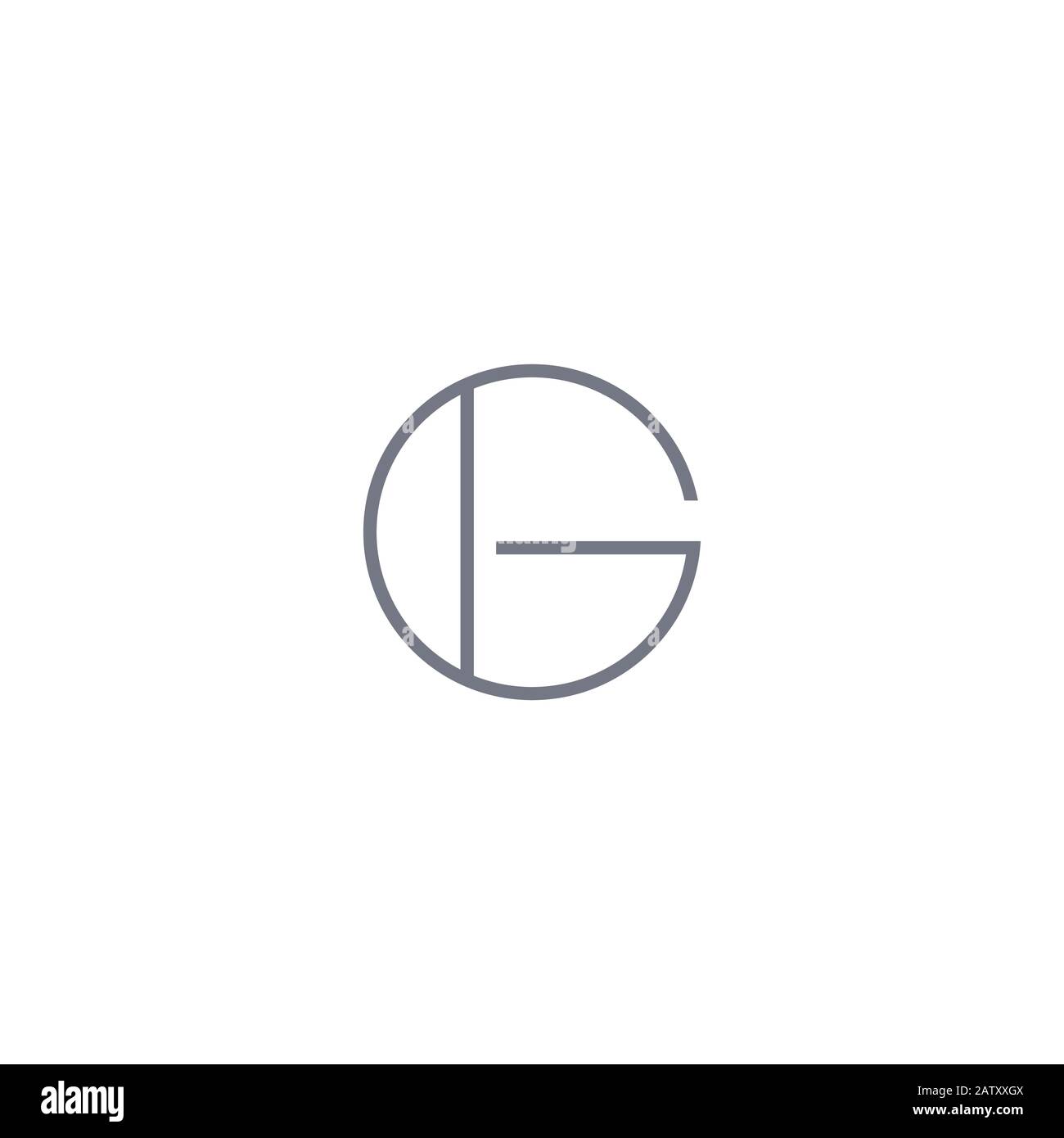 Initial letter gh or hg logo vector templates Stock Vector Image & Art ...