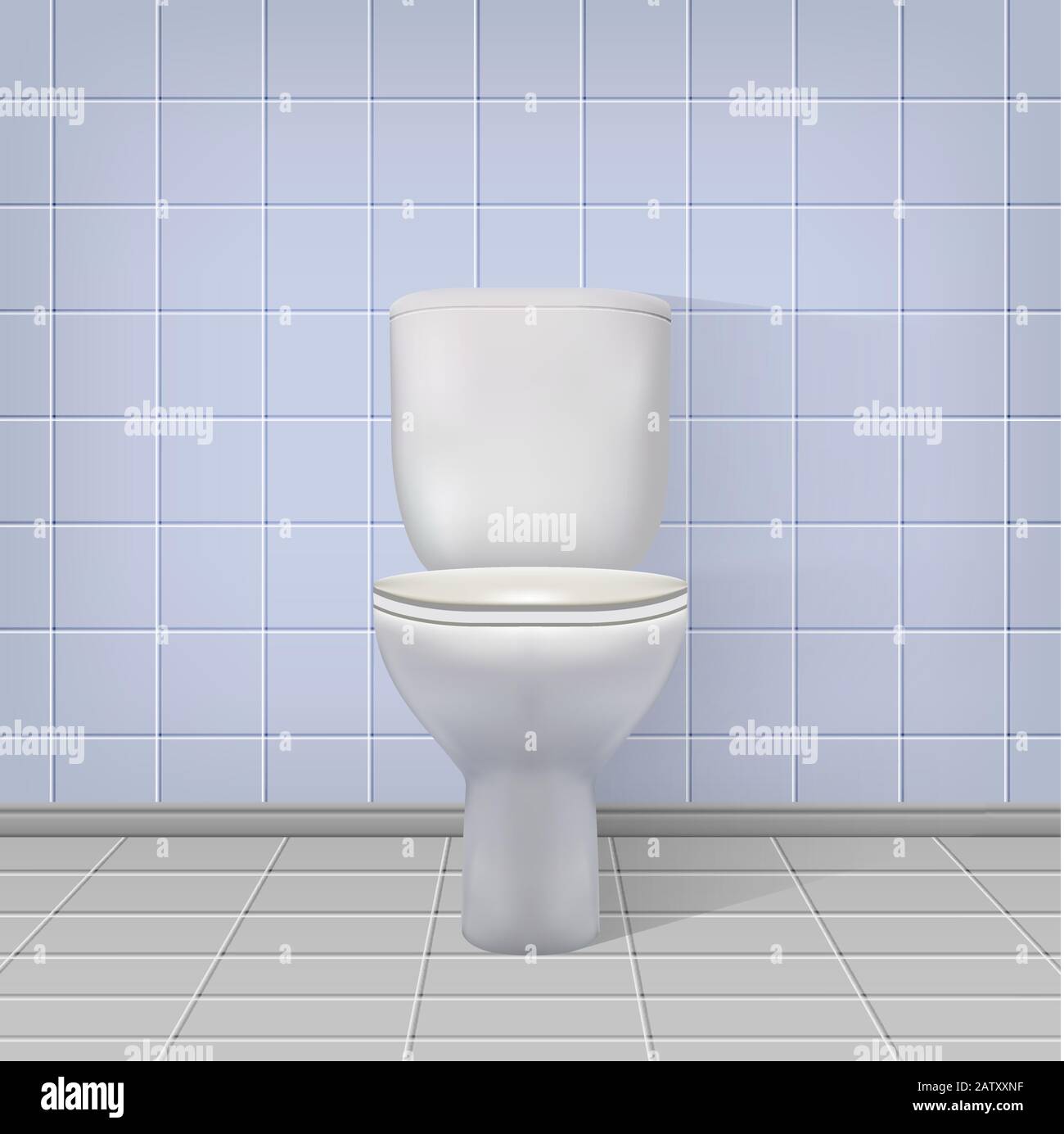 Realistic toilet interior background. Template for design Stock Vector ...