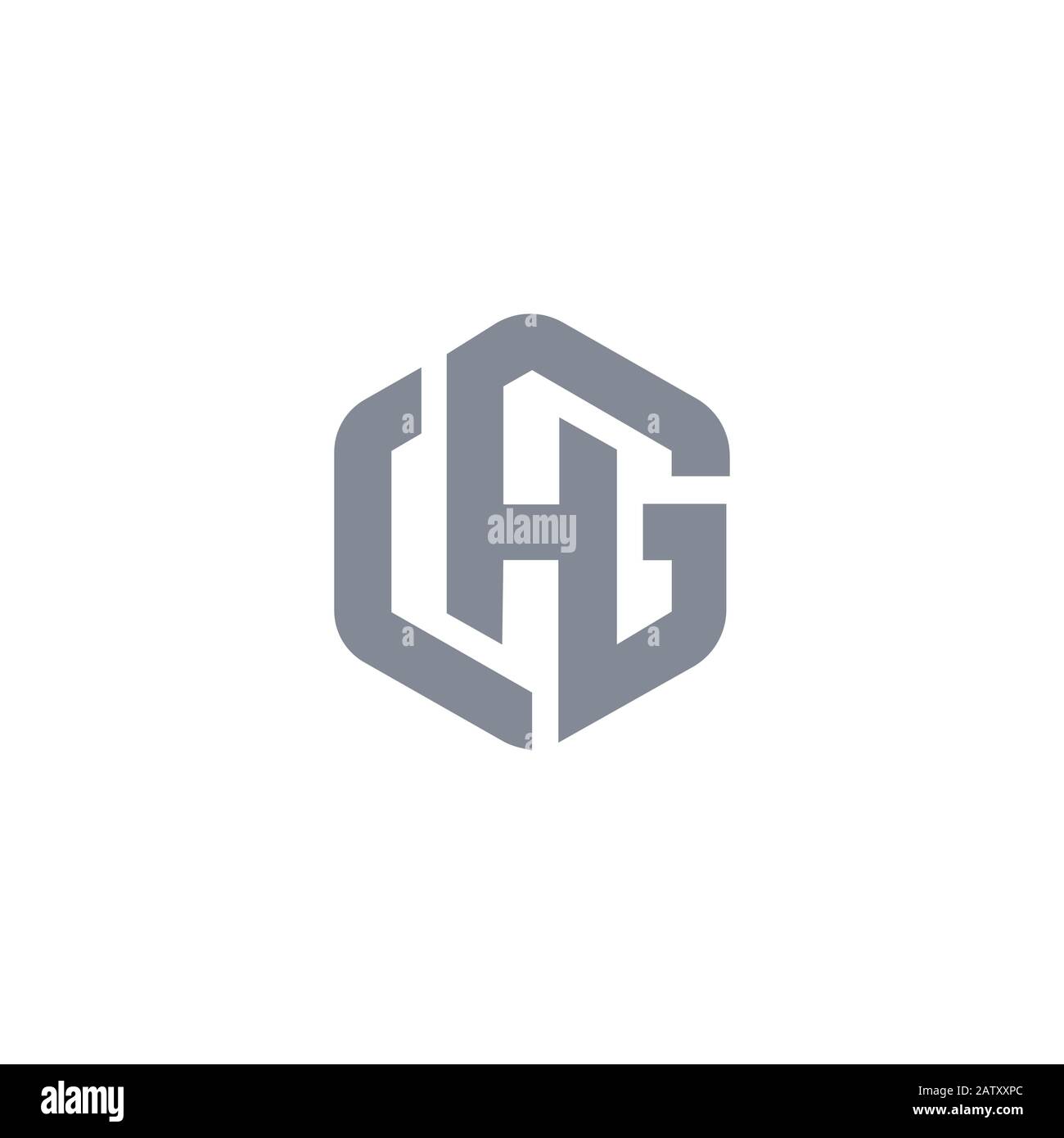 Initial letter gh or hg logo vector templates Stock Vector Image & Art ...
