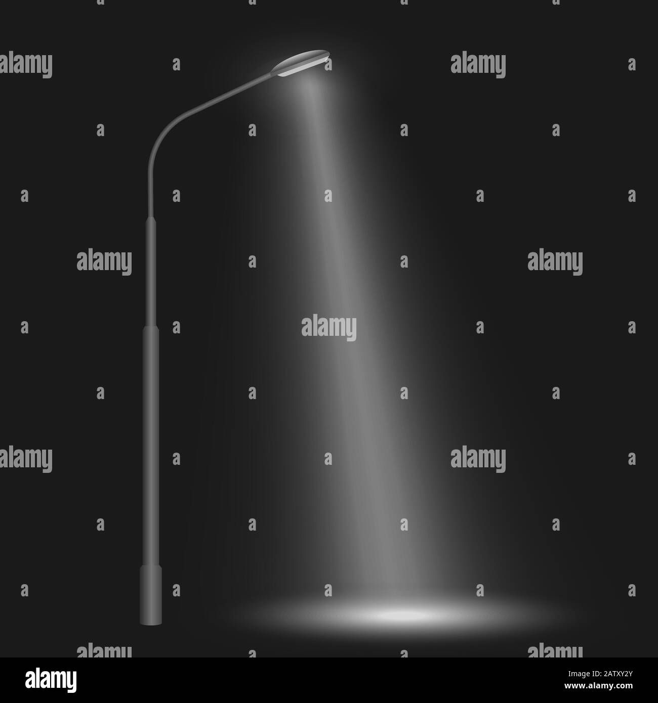 Realistic street row led lights Stock Vector Image & Art - Alamy