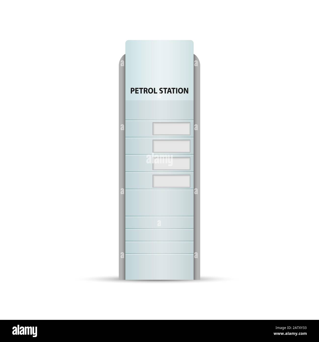 Petrol station board mockup isolated. Filling station service lcd panel ...