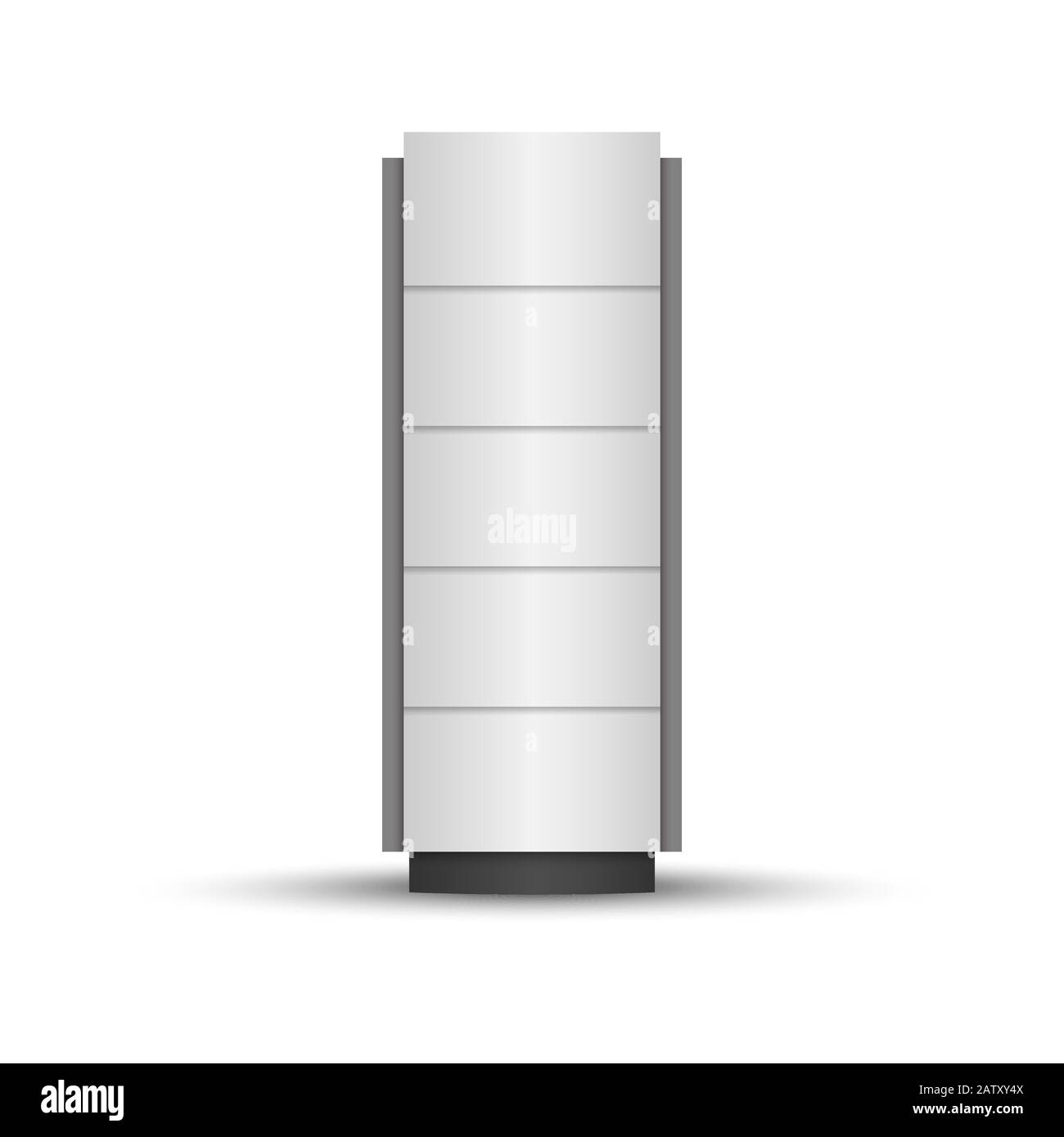 Outdoor advertising pylon, stella or stand template Stock Vector Image ...