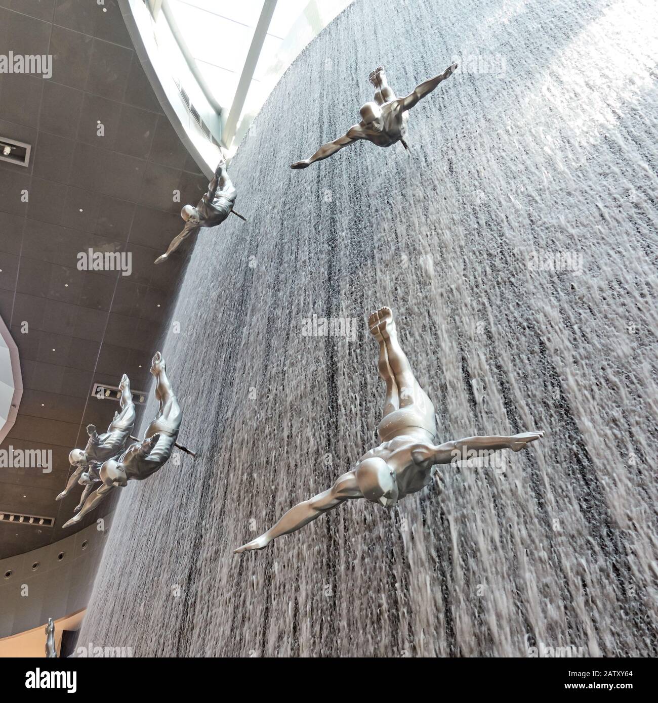 Dubai mall waterfall hi-res stock photography and images - Alamy