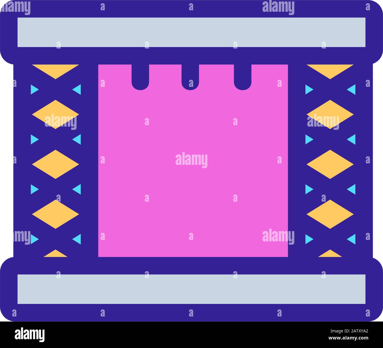 scene icon vector. Isolated contour symbol illustration Stock Vector ...