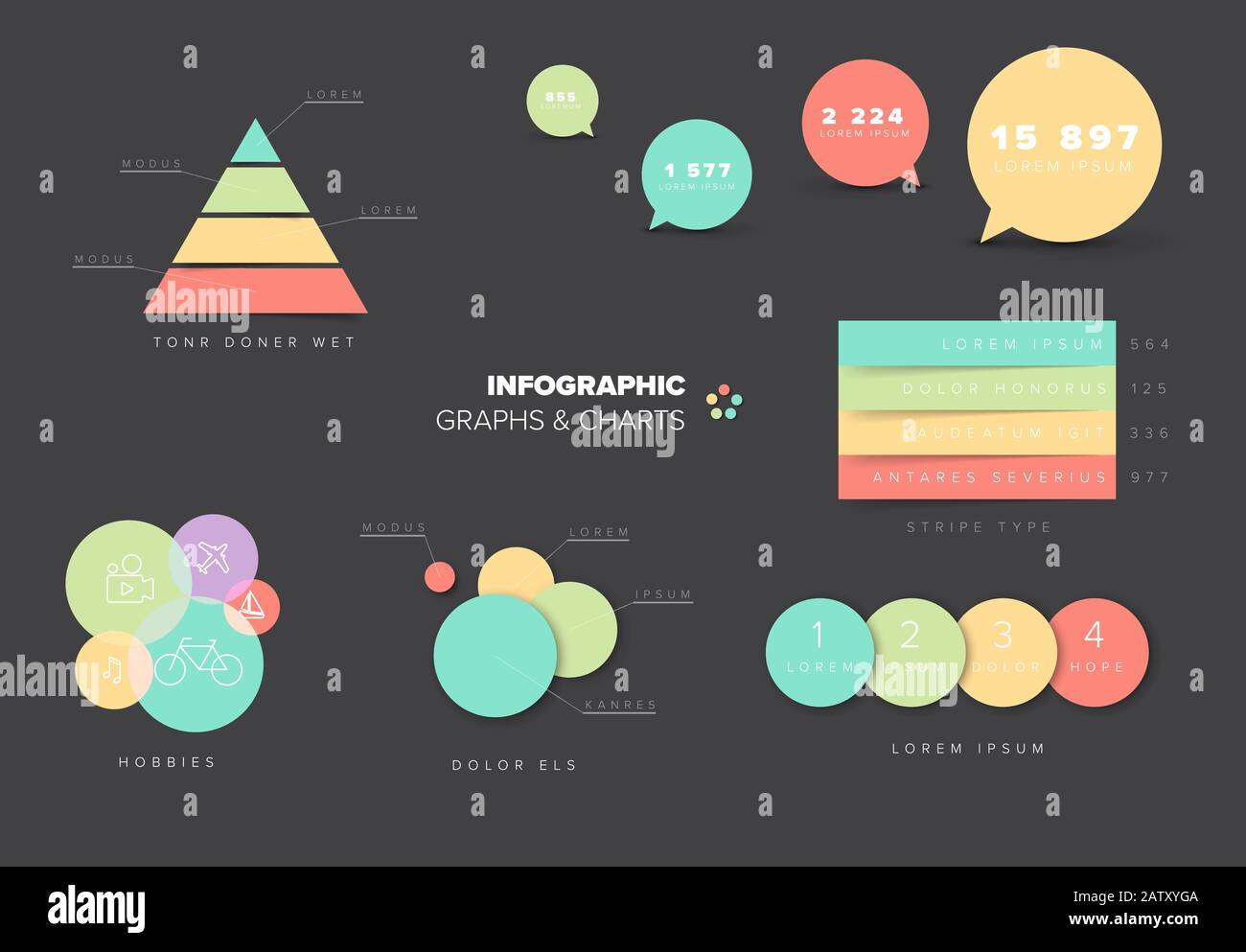 Set of vector flat design infographics statistics charts and graphs ... Set of vector flat design infographics statistics charts and graphs ...