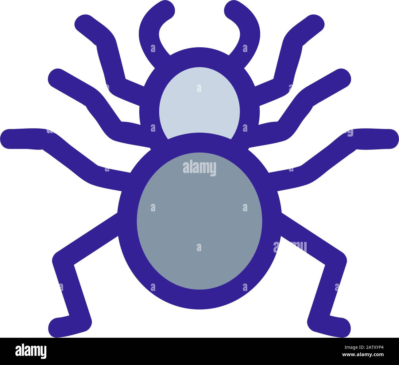 Spider icon vector. Isolated contour symbol illustration Stock Vector ...