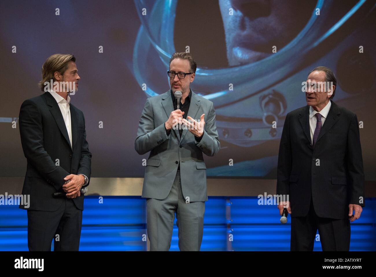 WASHINGTON DC, USA - 16 Sep 2019 - From left to right, actor Brad Pitt ...